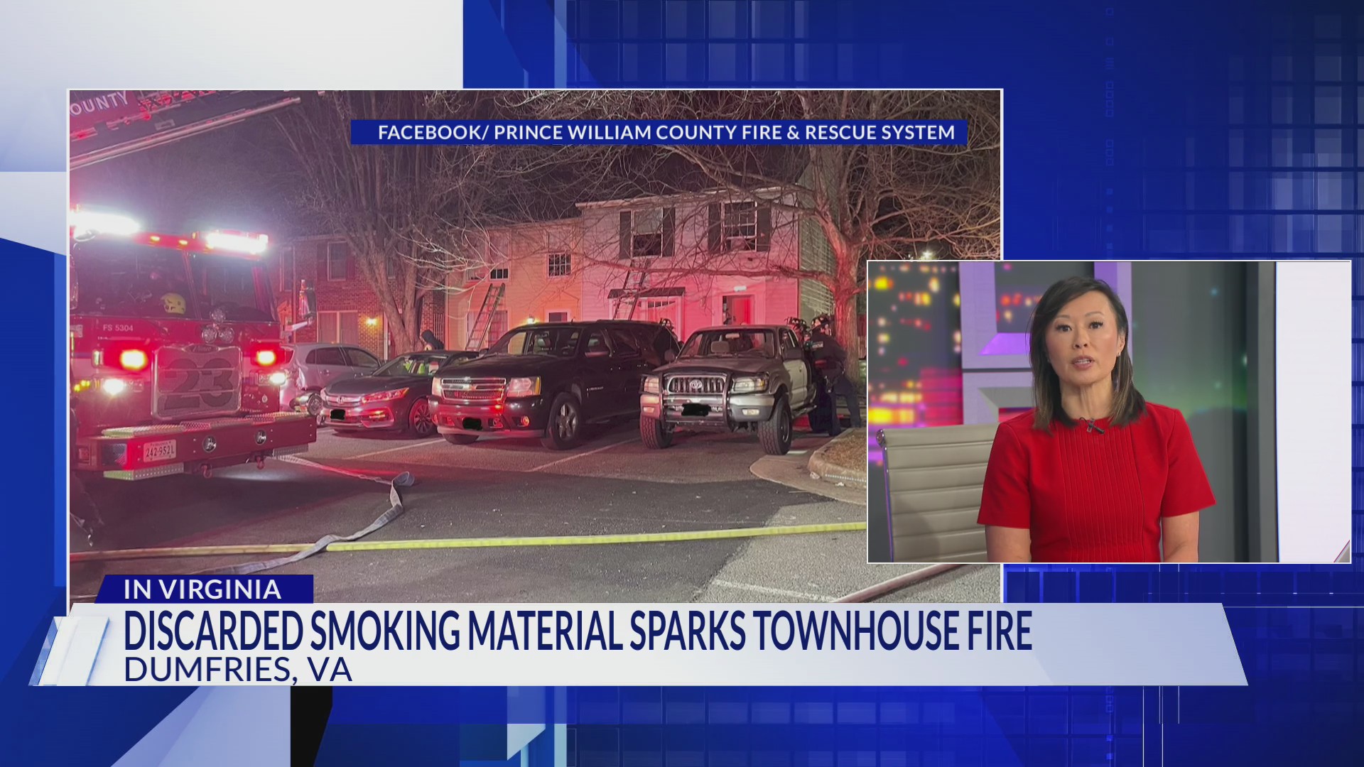 Townhouse fire leaves 5 displaced in Dumfries – DC News Now | DC ...