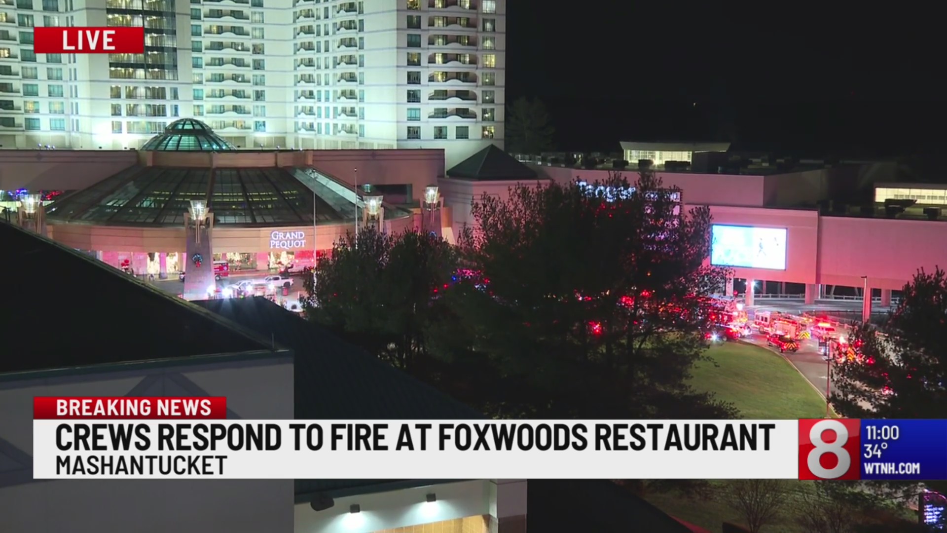 Crews responding to fire at restaurant inside Foxwoods Resort Casino ...