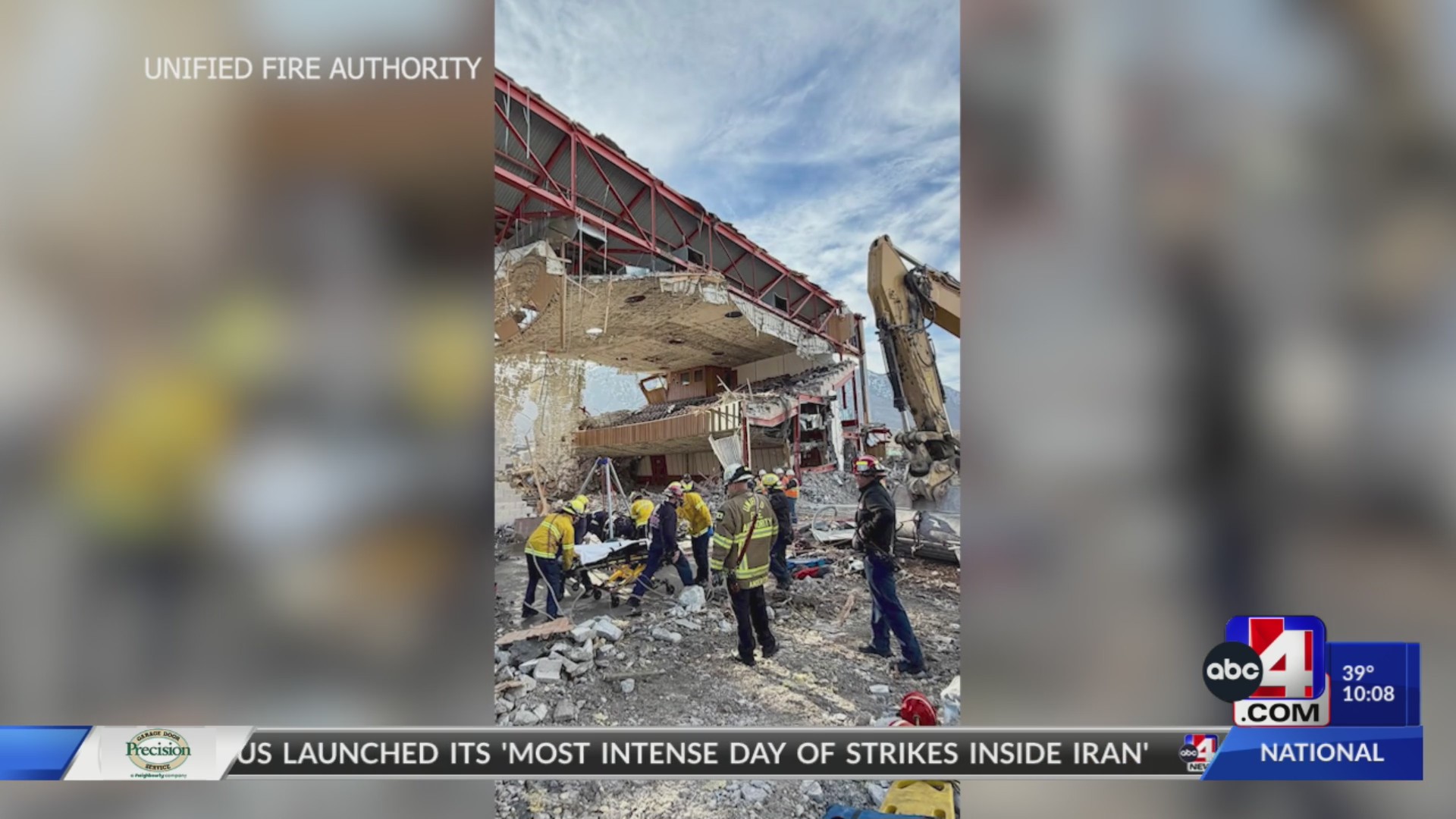 Unified Fire Authority rescues worker at Skyline High School demolition ...