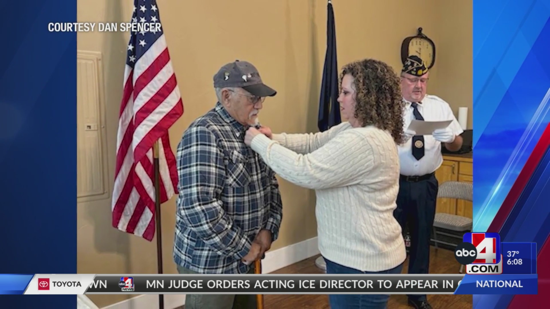 Glendale veteran receives Purple Heart six decades after Vietnam ...