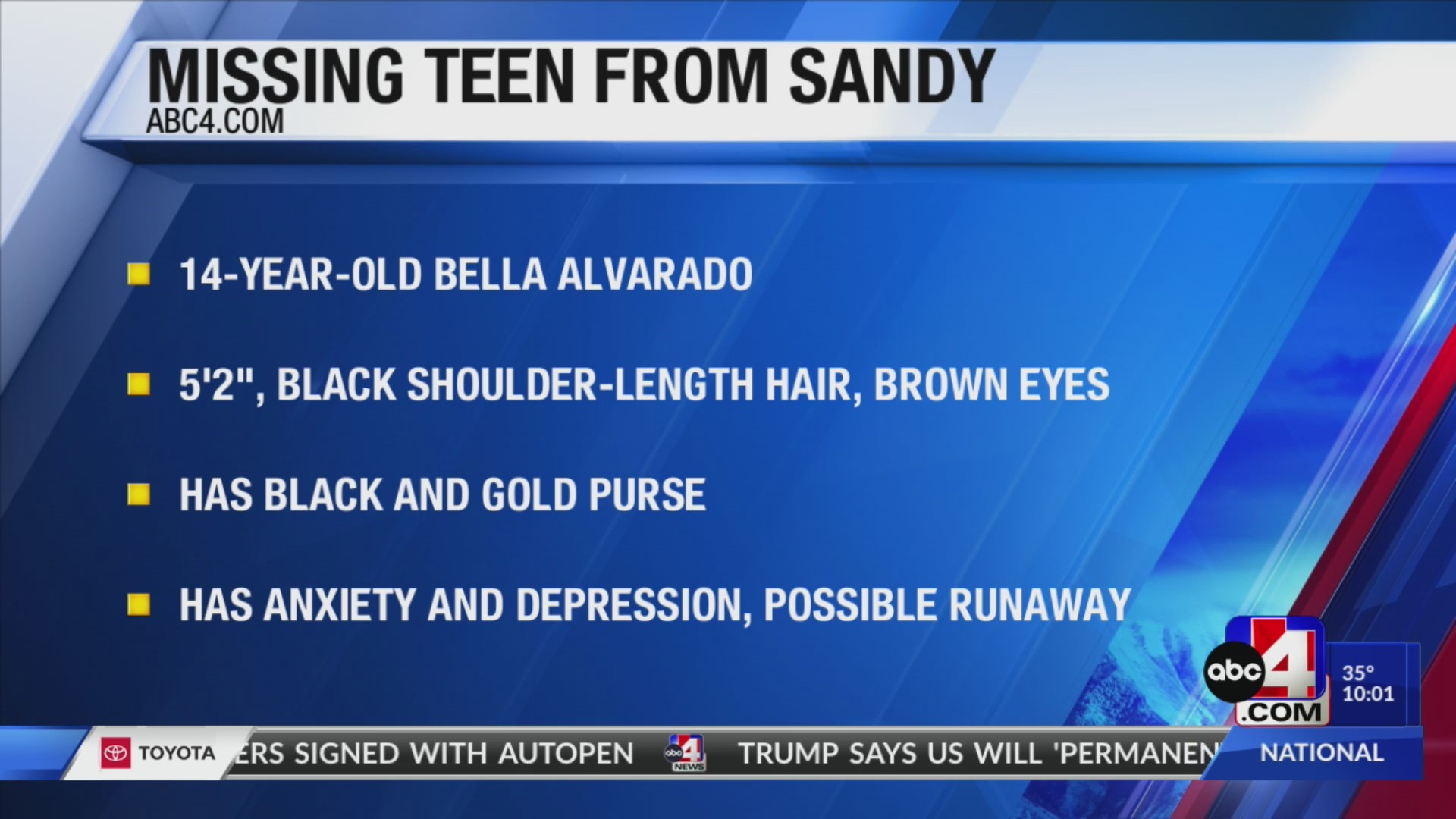 MISSING: 14-year-old girl reported missing, endangered out of Sandy ...