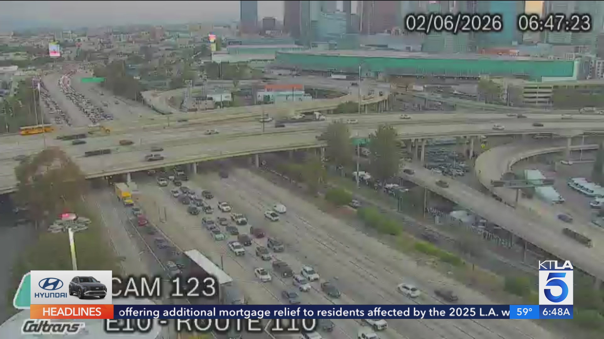 Fatal crash causes SigAlert on 110 Freeway – KTLA