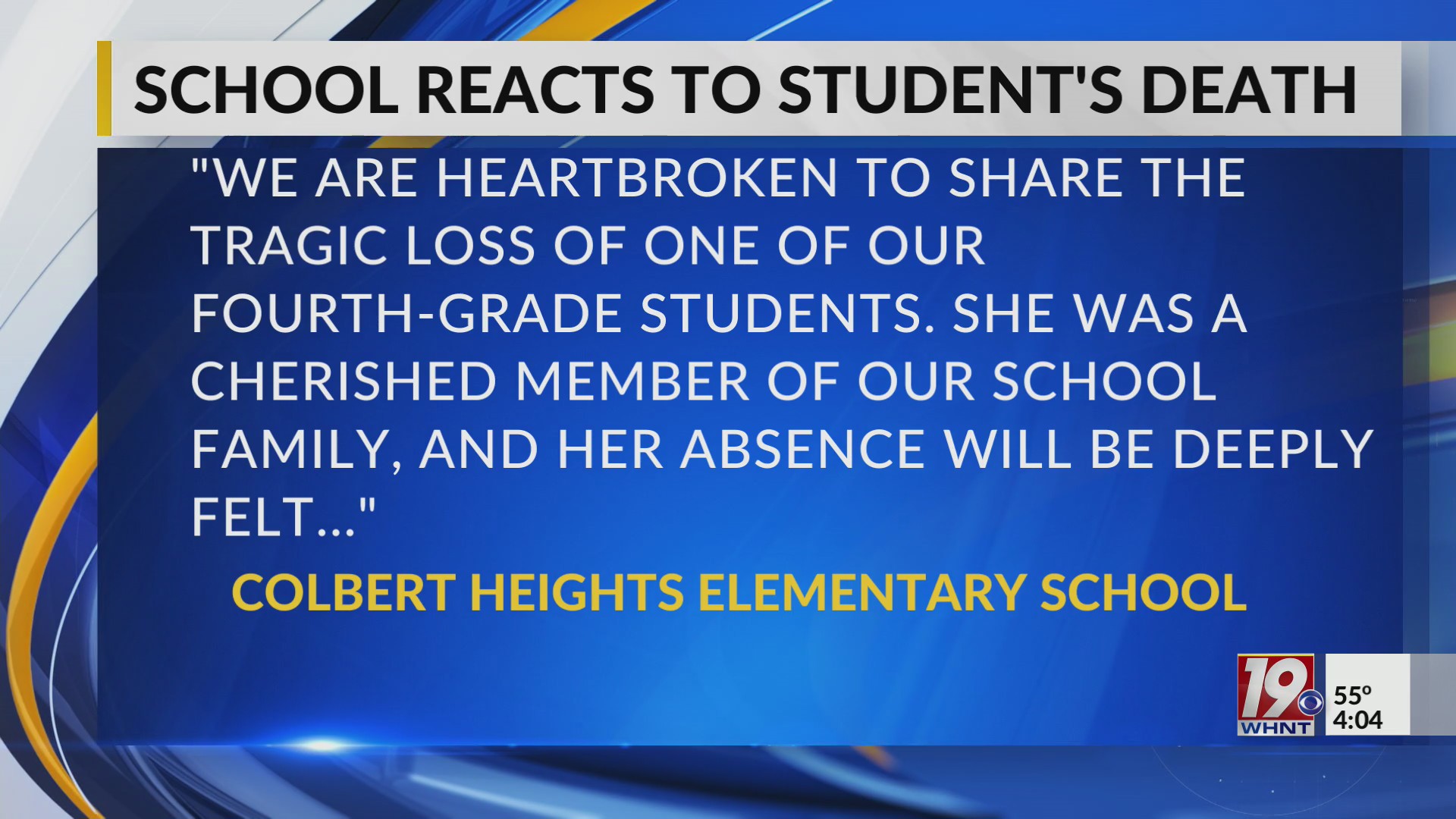 Colbert Heights Elementary School reacts to student’s death | Dec. 16 ...