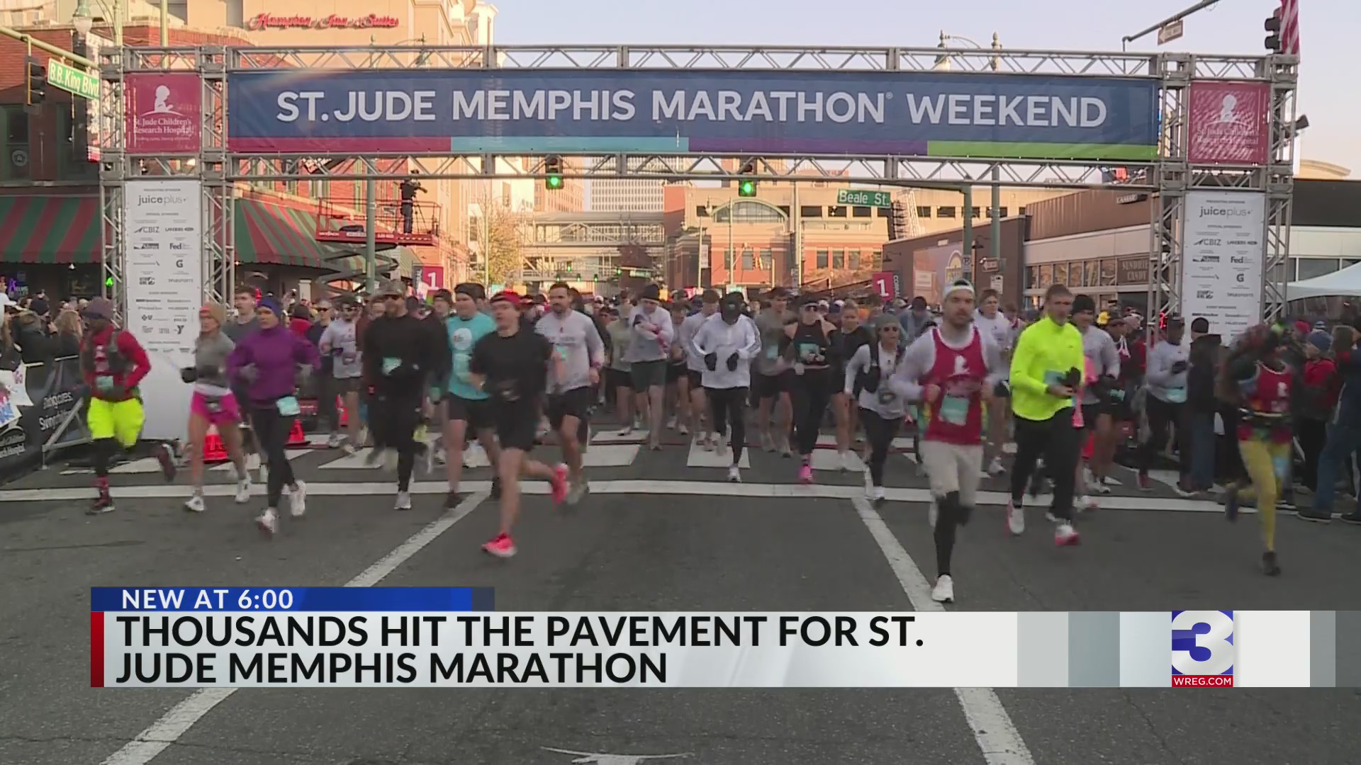Thousands hit streets for St. Jude Memphis Marathon – WREG.com