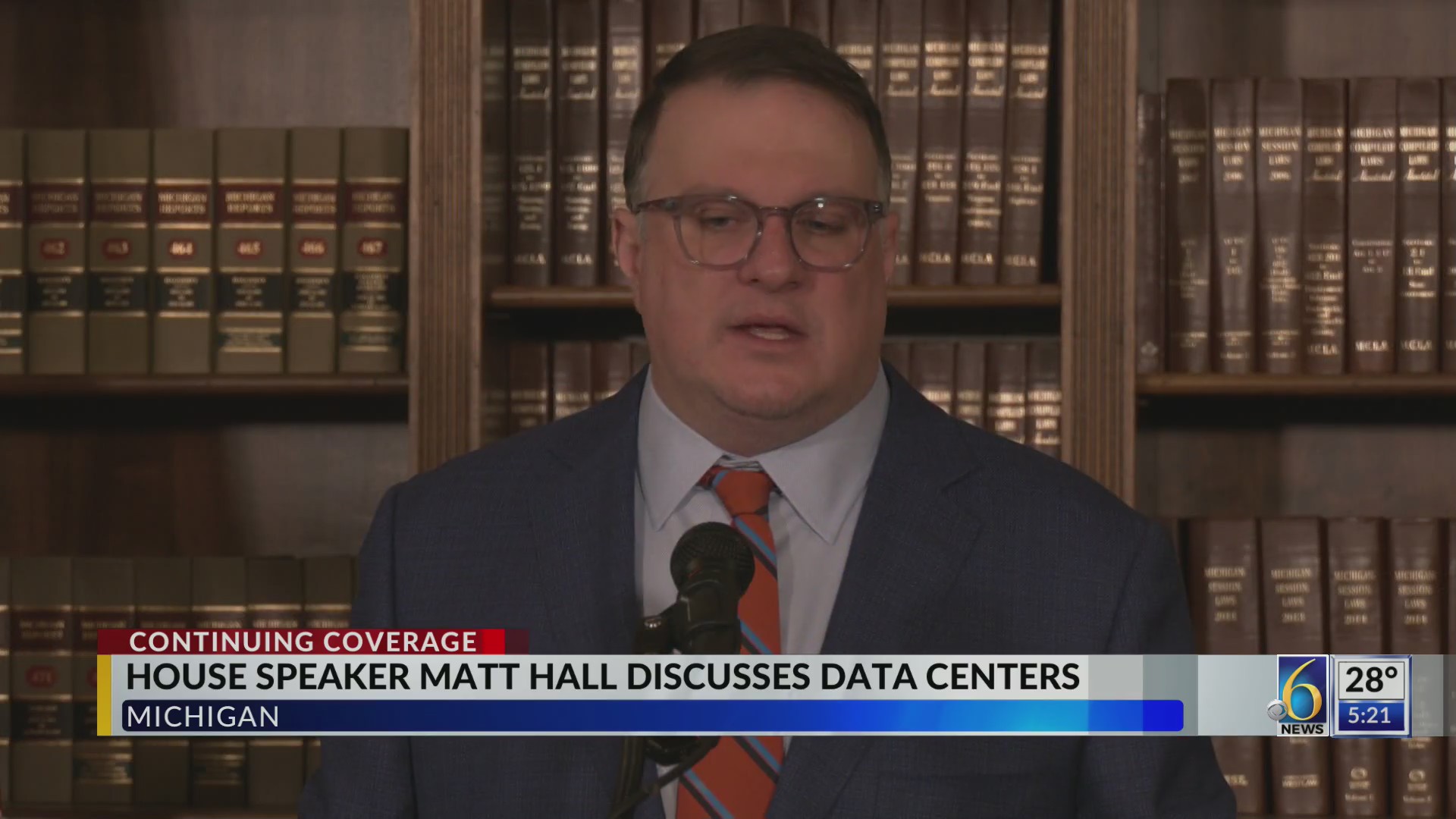 House Speaker Matt Hall slams data center tax credits – WLNS 6 News