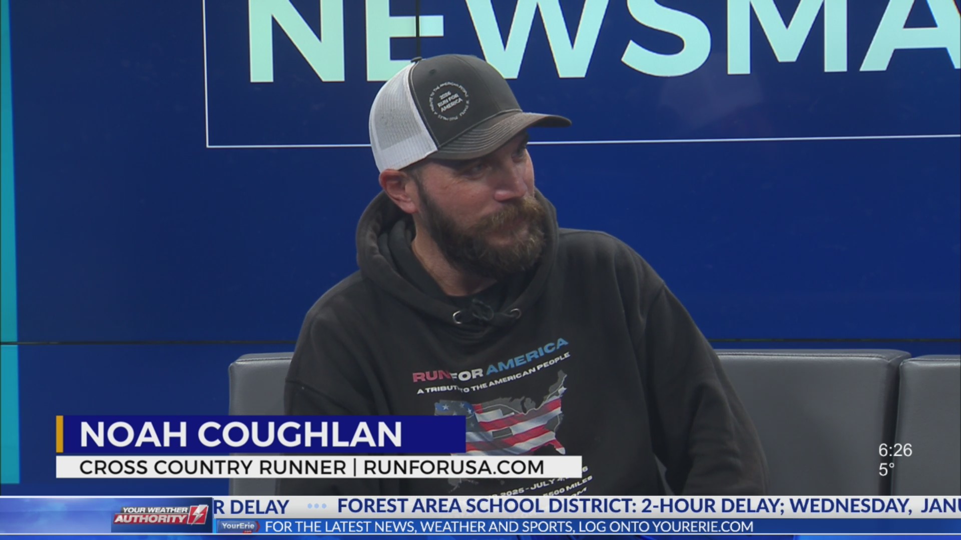 Newsmaker: Noah Coughlan shares his journey running across the country ...