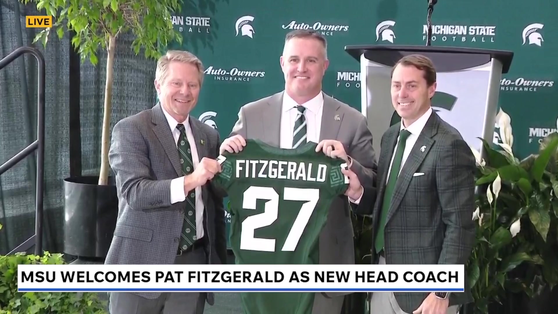 Pat Fitzgerald ‘humbled’ to be named MSU head football coach – WIVT ...
