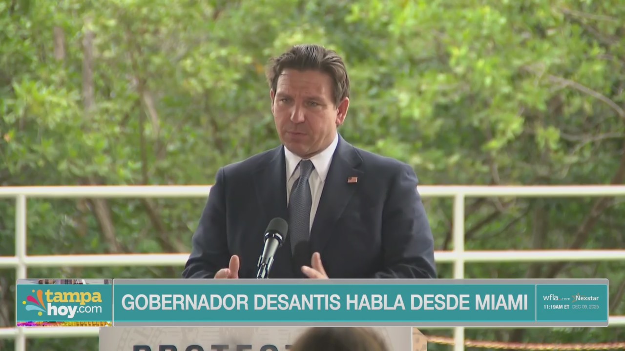 Gobernador DeSantis habla desde Miami – WFLA