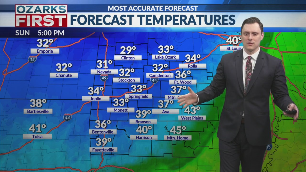 An extreme 50 degree drop in temperatures arriving – KOLR – OzarksFirst.com