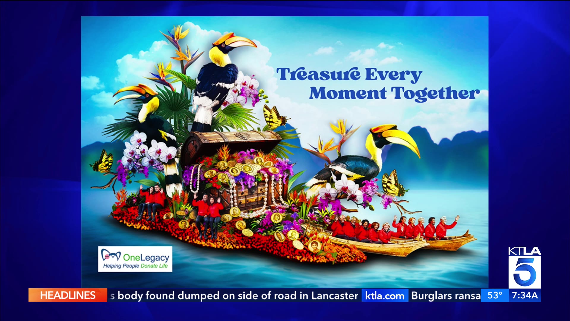 OneLegacy Rose Parade Preview: ‘Treasure Every Moment’ – KTLA
