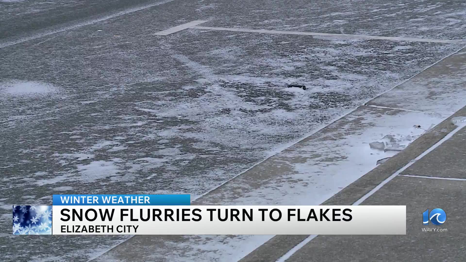 Snow flurries turns to flakes in NC – WAVY.com