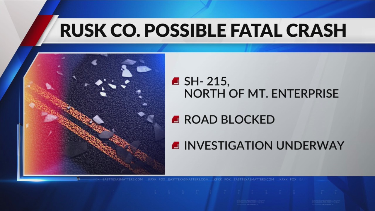 Possible fatal crash blocks State Highway 315 near Mount Enterprise ...