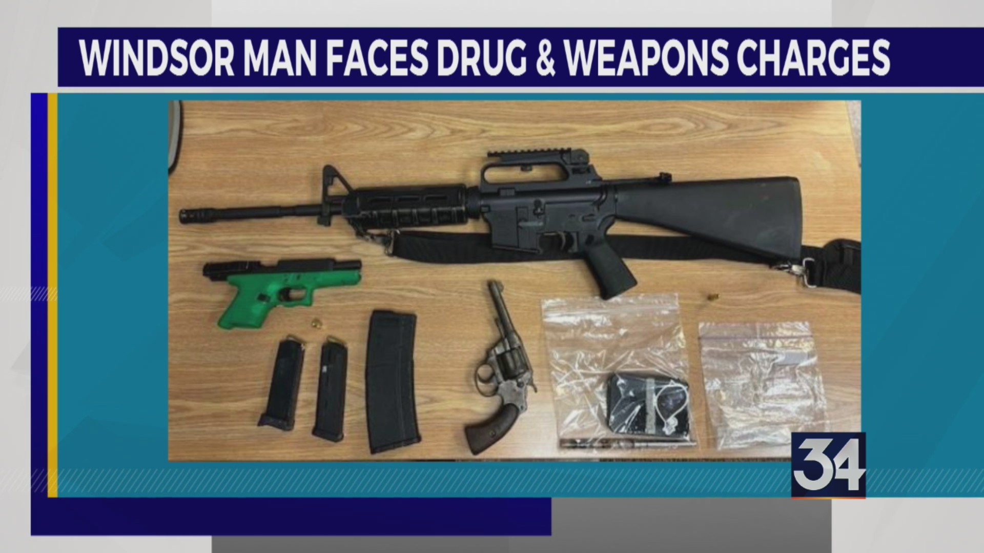 Windsor man arrested on drug and weapon charges – WIVT – News 34