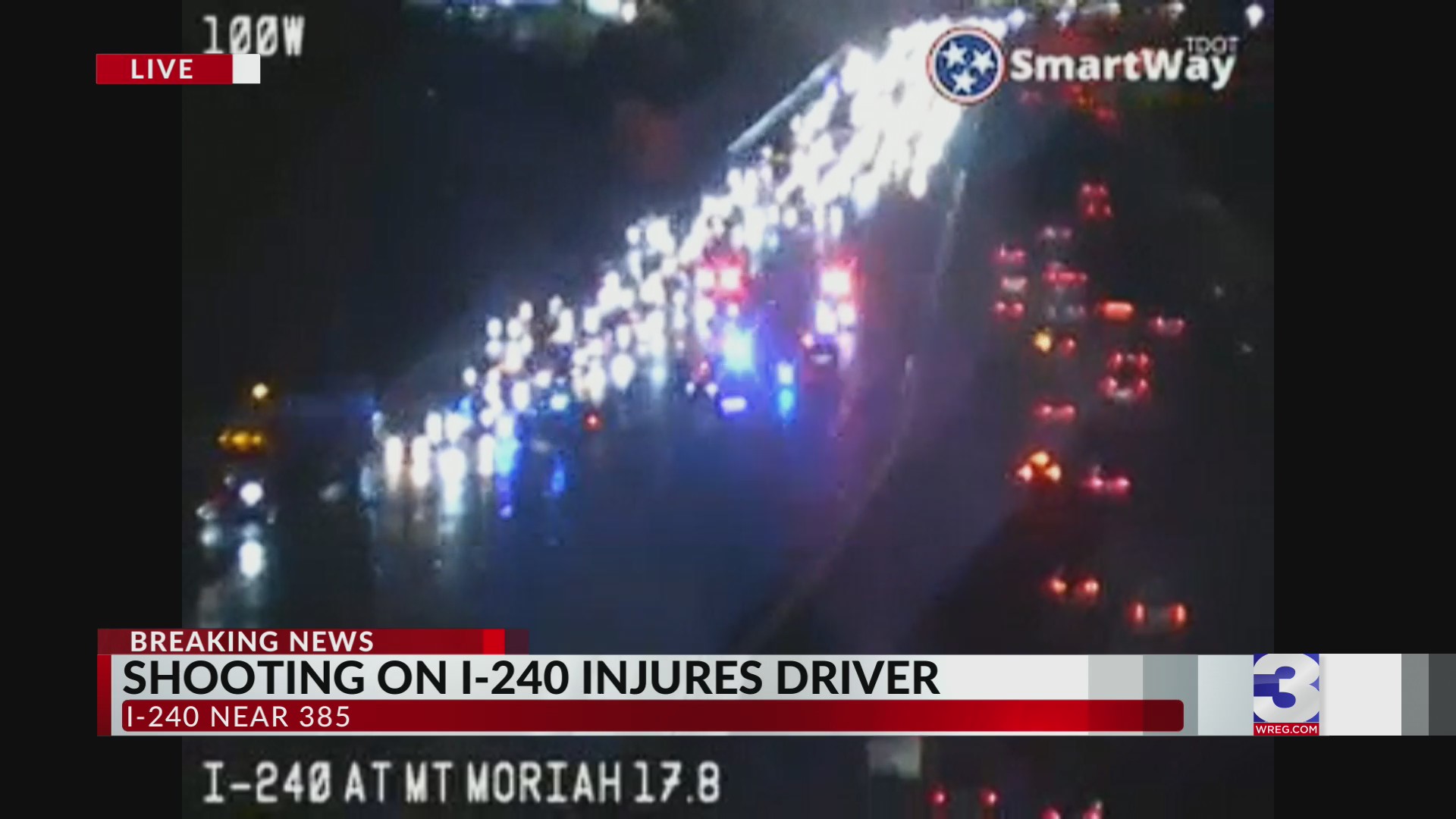 Man injured in I-240 shooting, police investigating – WREG.com