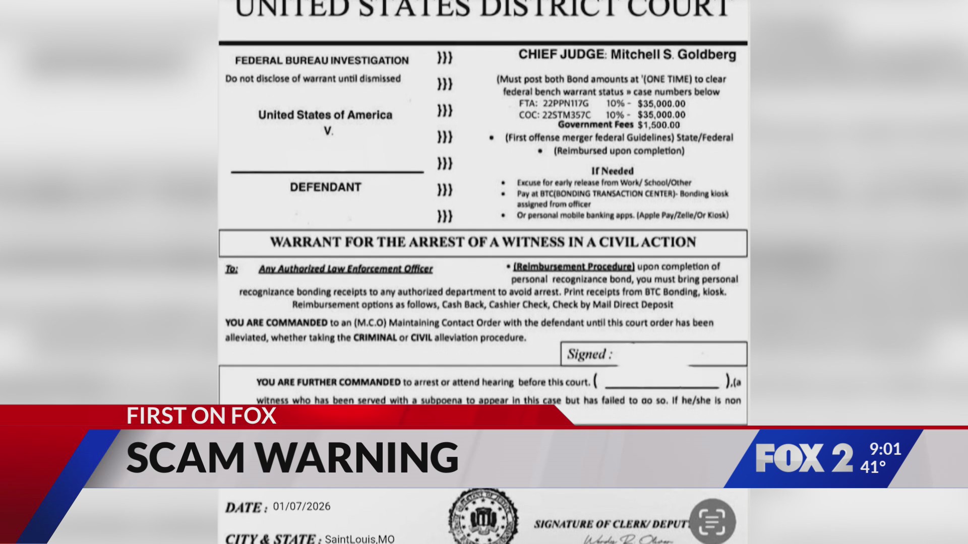 Fake arrest threat warning as scams continue in STL area – FOX 2