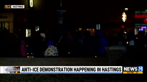 Anti-ICE demonstration happening in Hastings – WOODTV.com