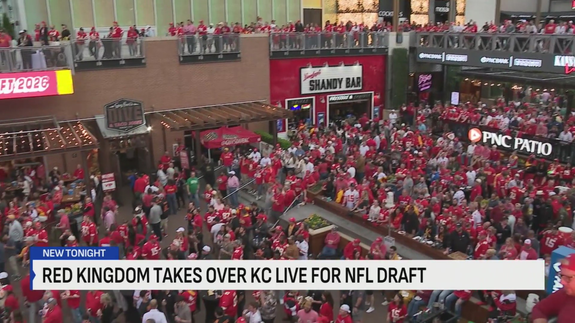 Chiefs fans celebrate draft day picks during an exclusive watch party ...