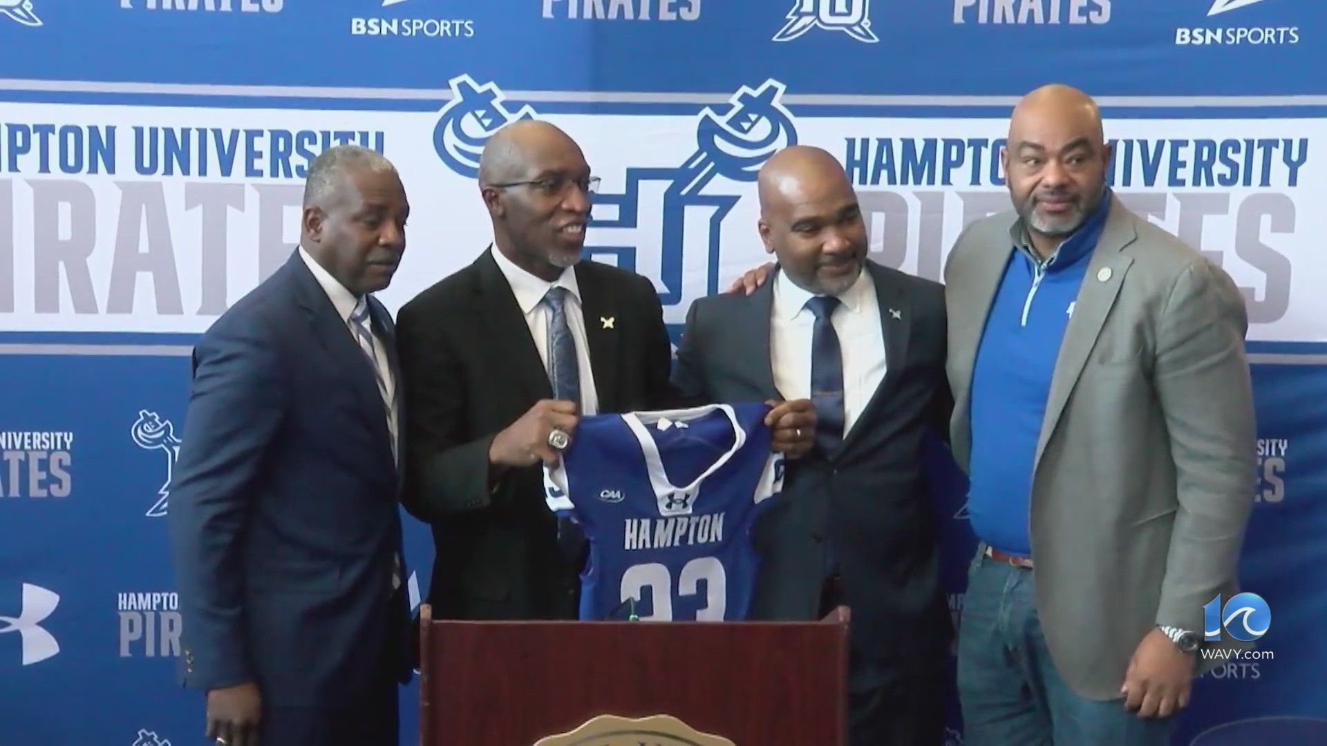 Hampton introduces Van Malone as Head Football Coach – WAVY.com