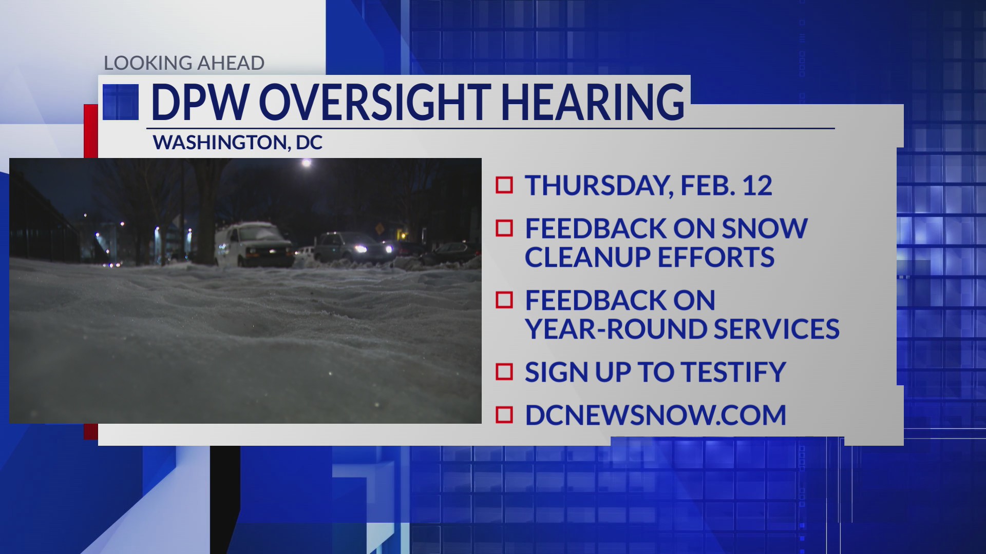 Residents invited to share feedback on DPW’s winter storm response – DC ...