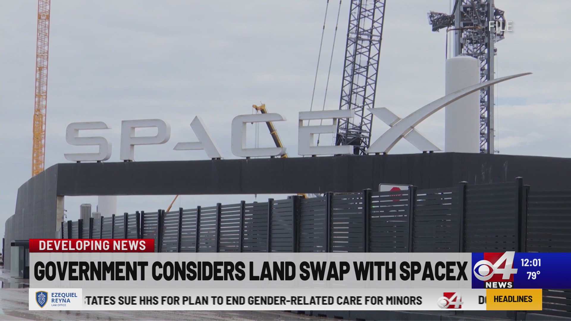 Government considers land swap with SpaceX – KVEO-TV
