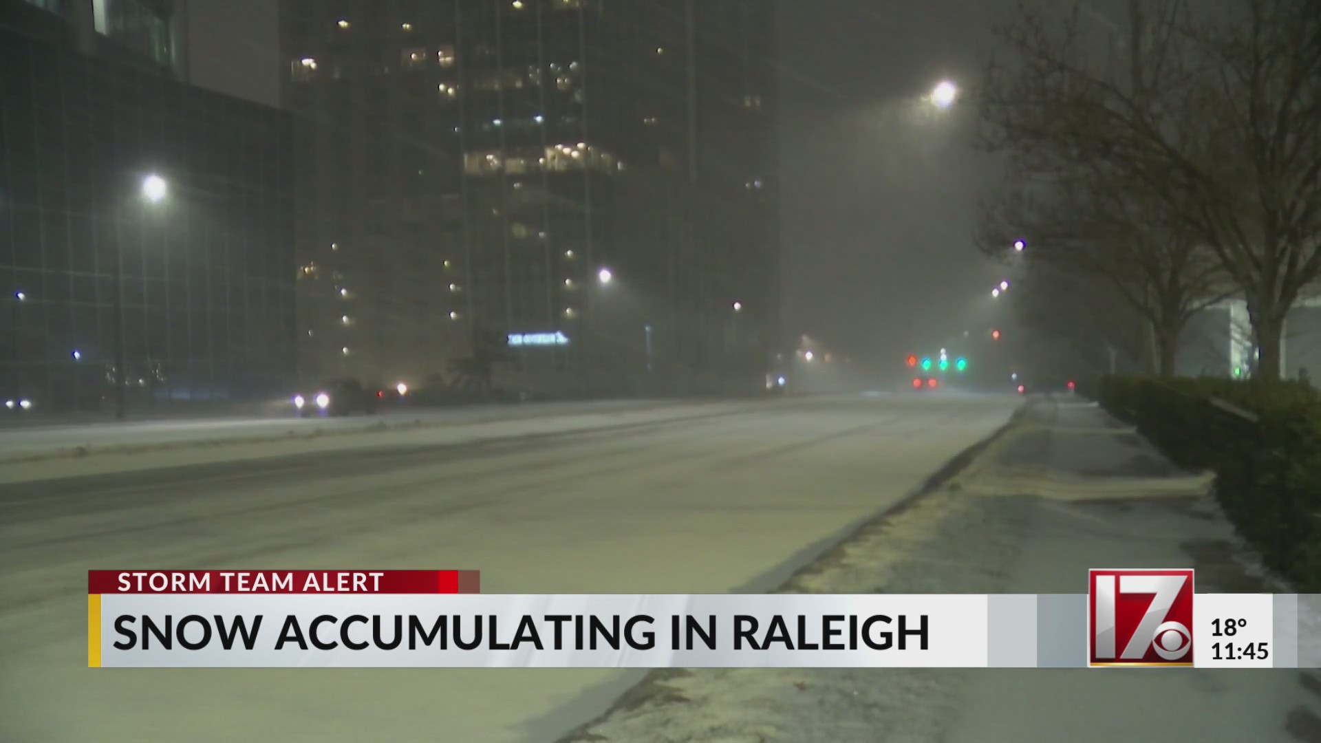 Raleigh seeing accumulating snow – CBS17.com
