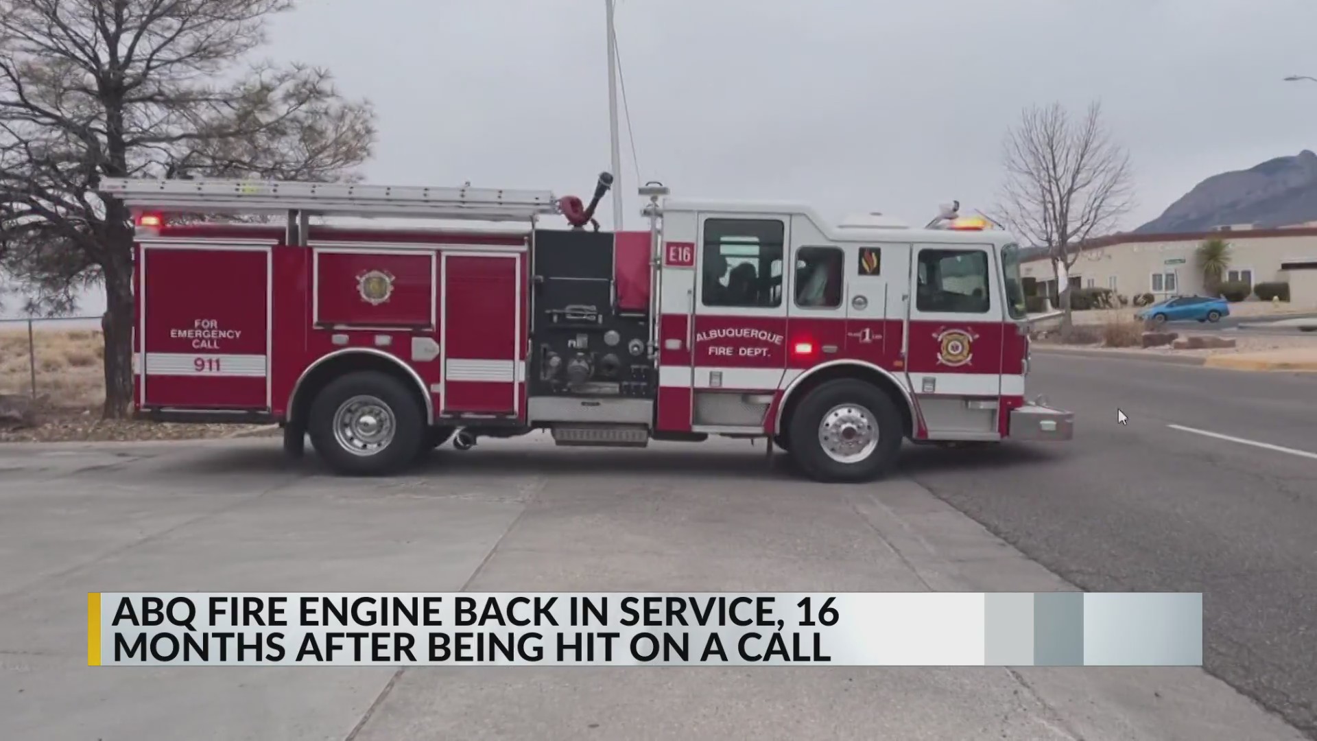 AFR fire engine back in service 16 months after being hit while on call ...
