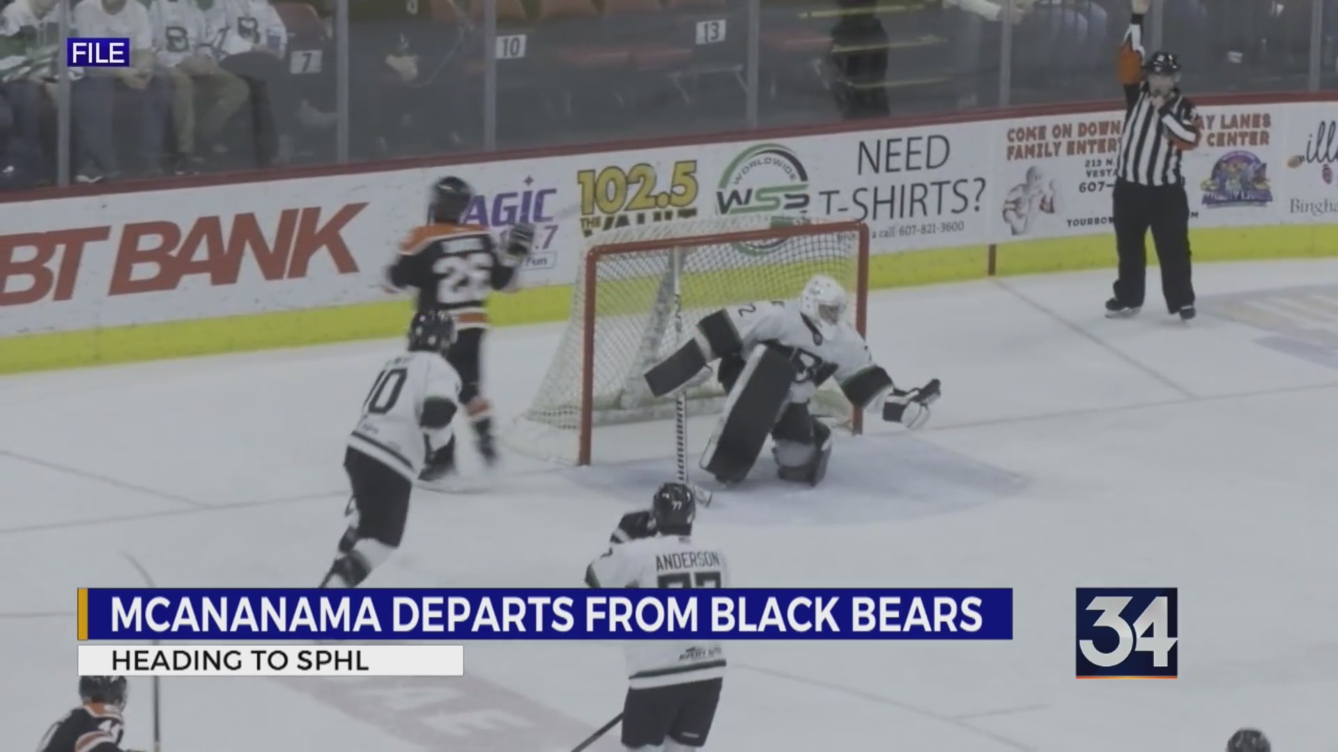 Black Bears Goaltender Connor McAnanama departs from Binghamton – WIVT ...