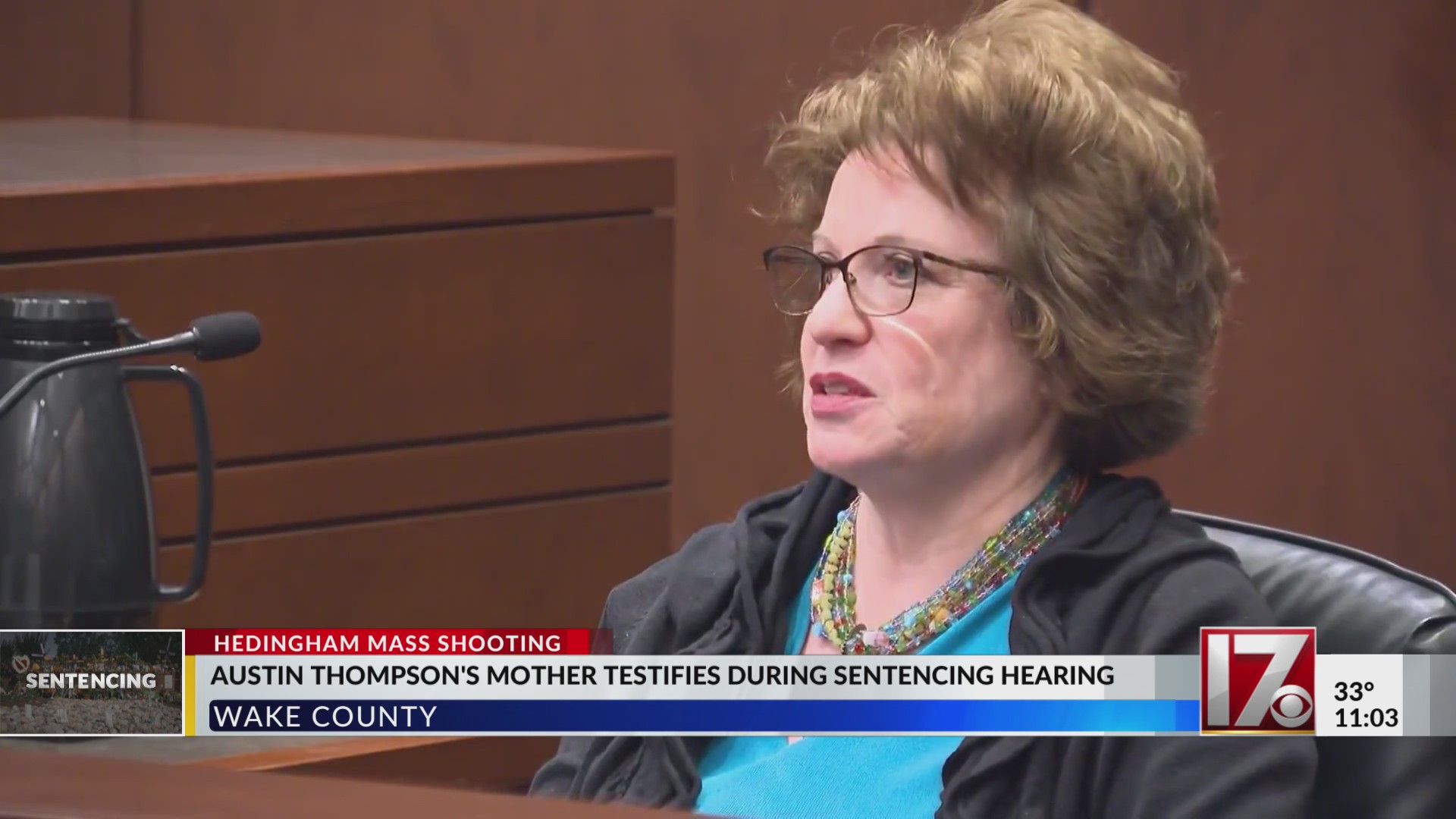 Austin Thompson’s mother testifies during sentencing hearing – CBS17.com