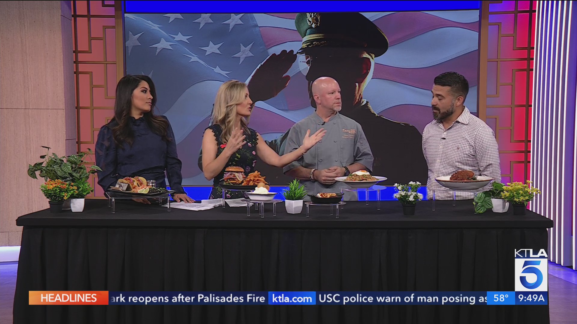 Lazy Dog LA Live Teams Up with Semper Utilis for Veterans Day! – KTLA