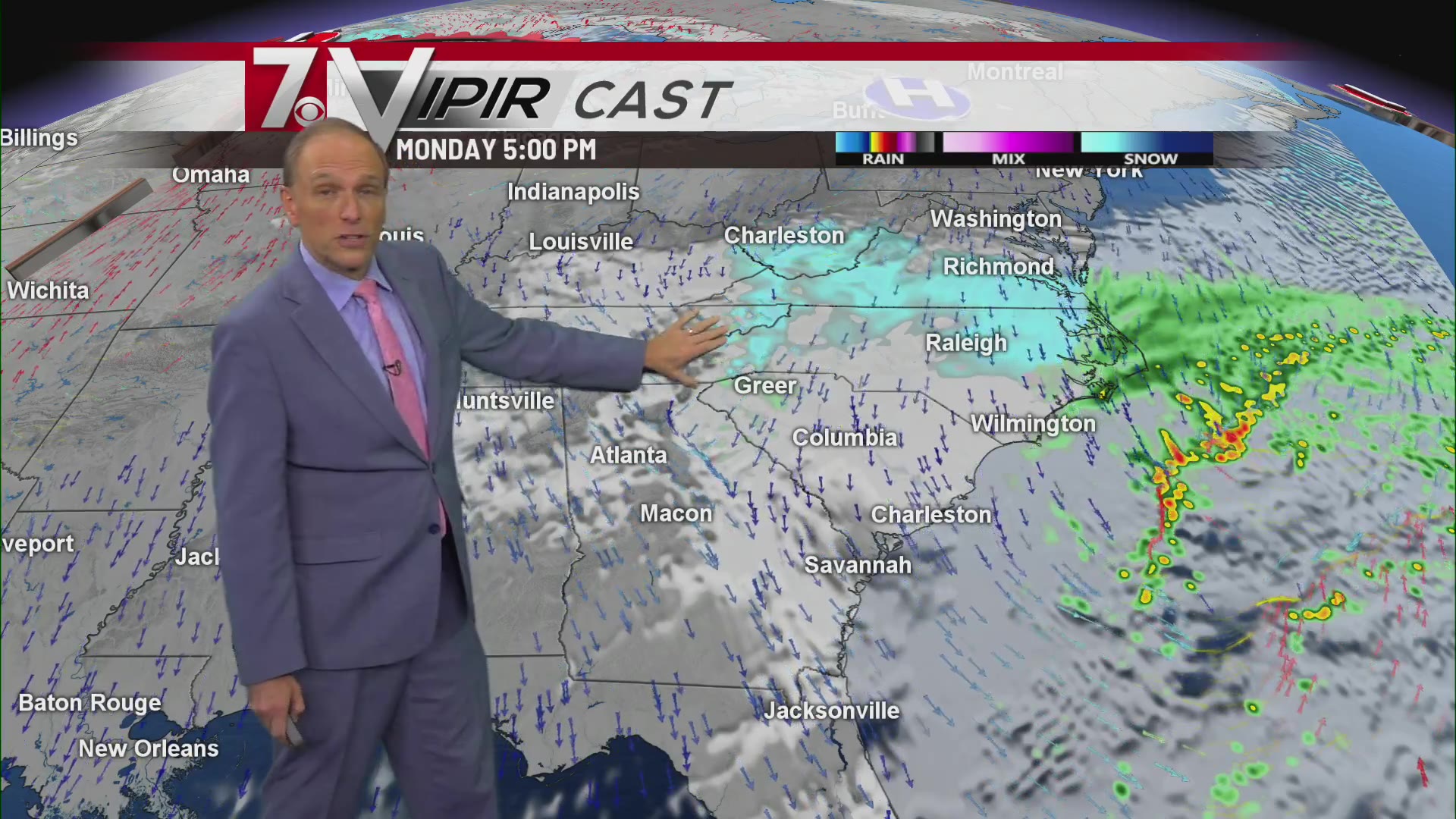 7Weather Monday AM Forecast – WSPA 7NEWS