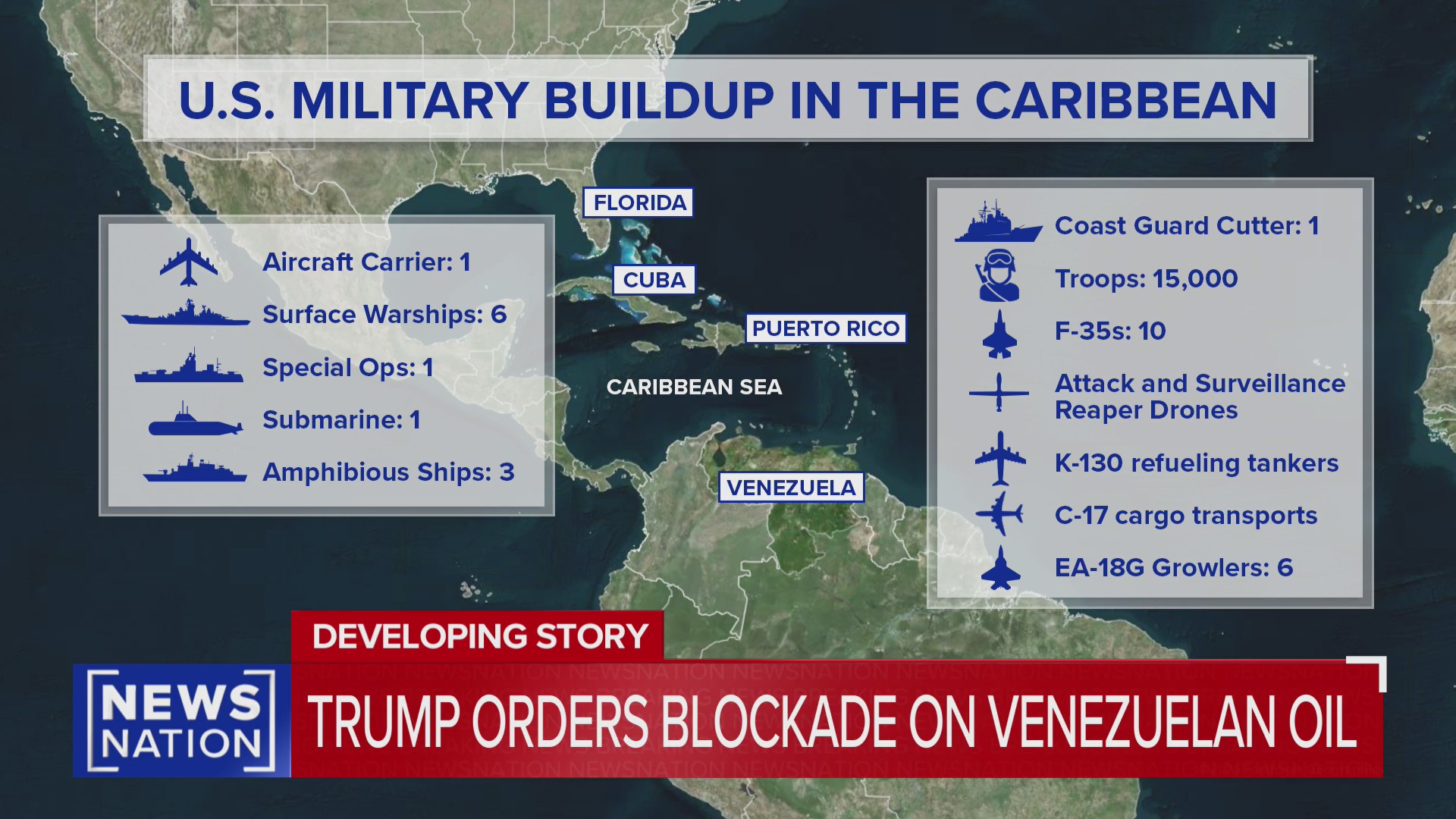 Trump says Venezuela is ‘surrounded’ by US armada in latest escalation ...