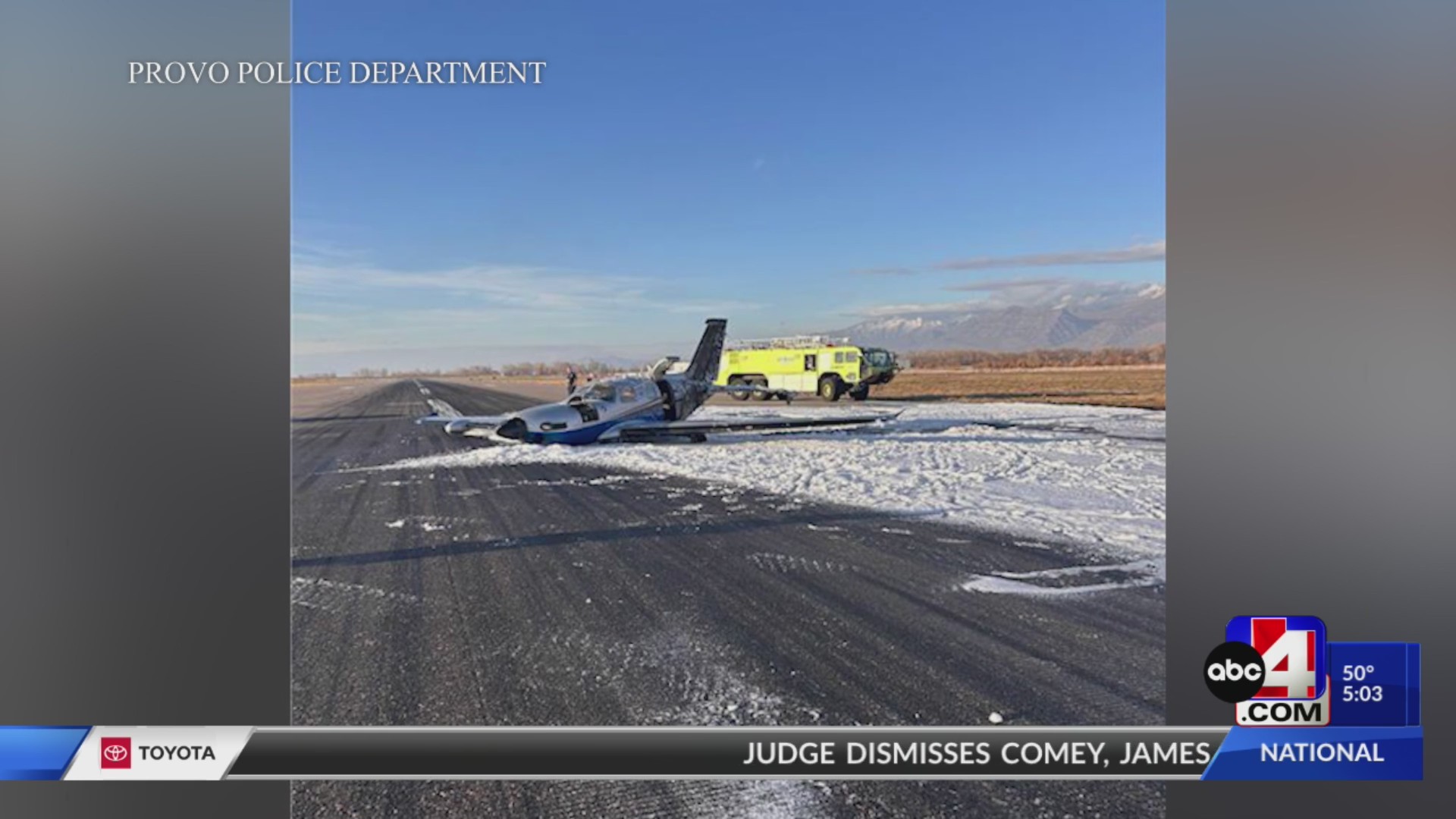 Small plane catches on fire, shuts down Provo Airport – ABC4 Utah