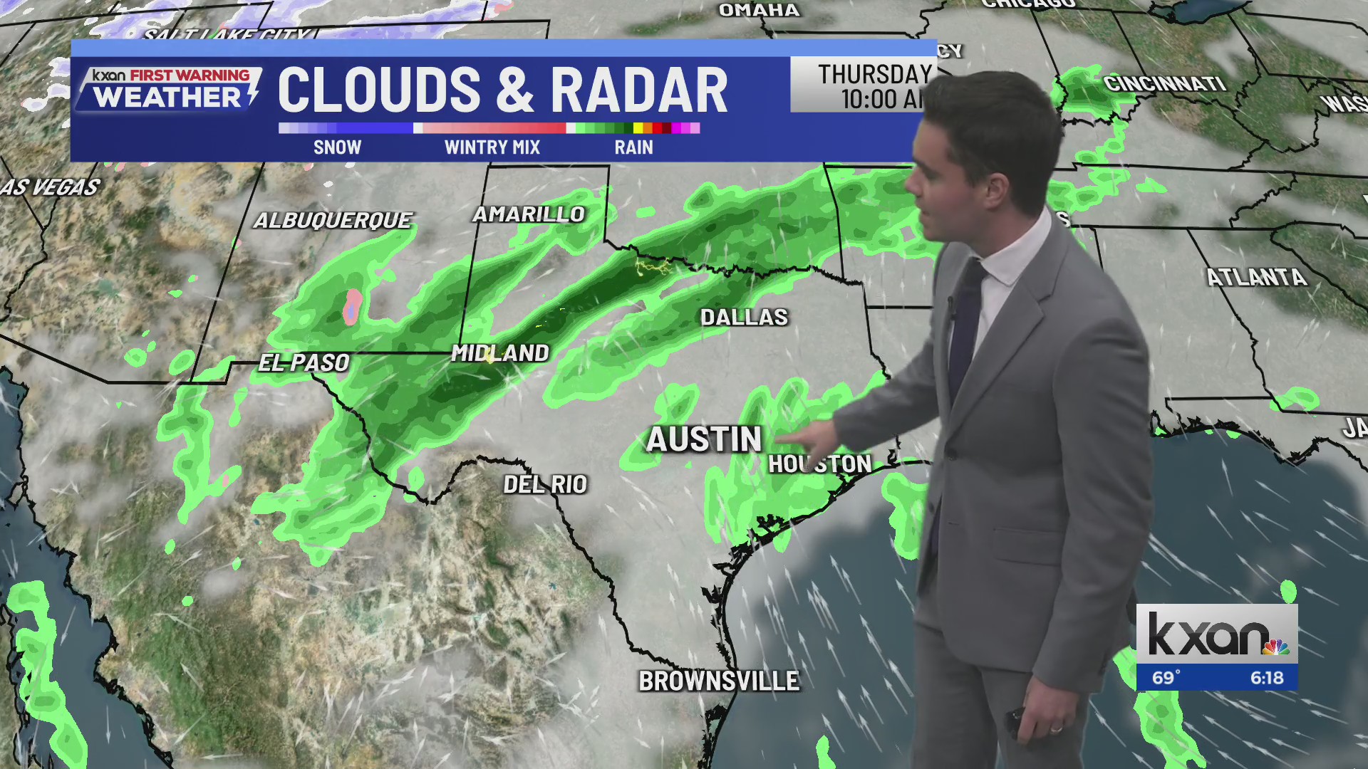 Warm for now, rounds of rain possible starting mid-week | KXAN Weather ...