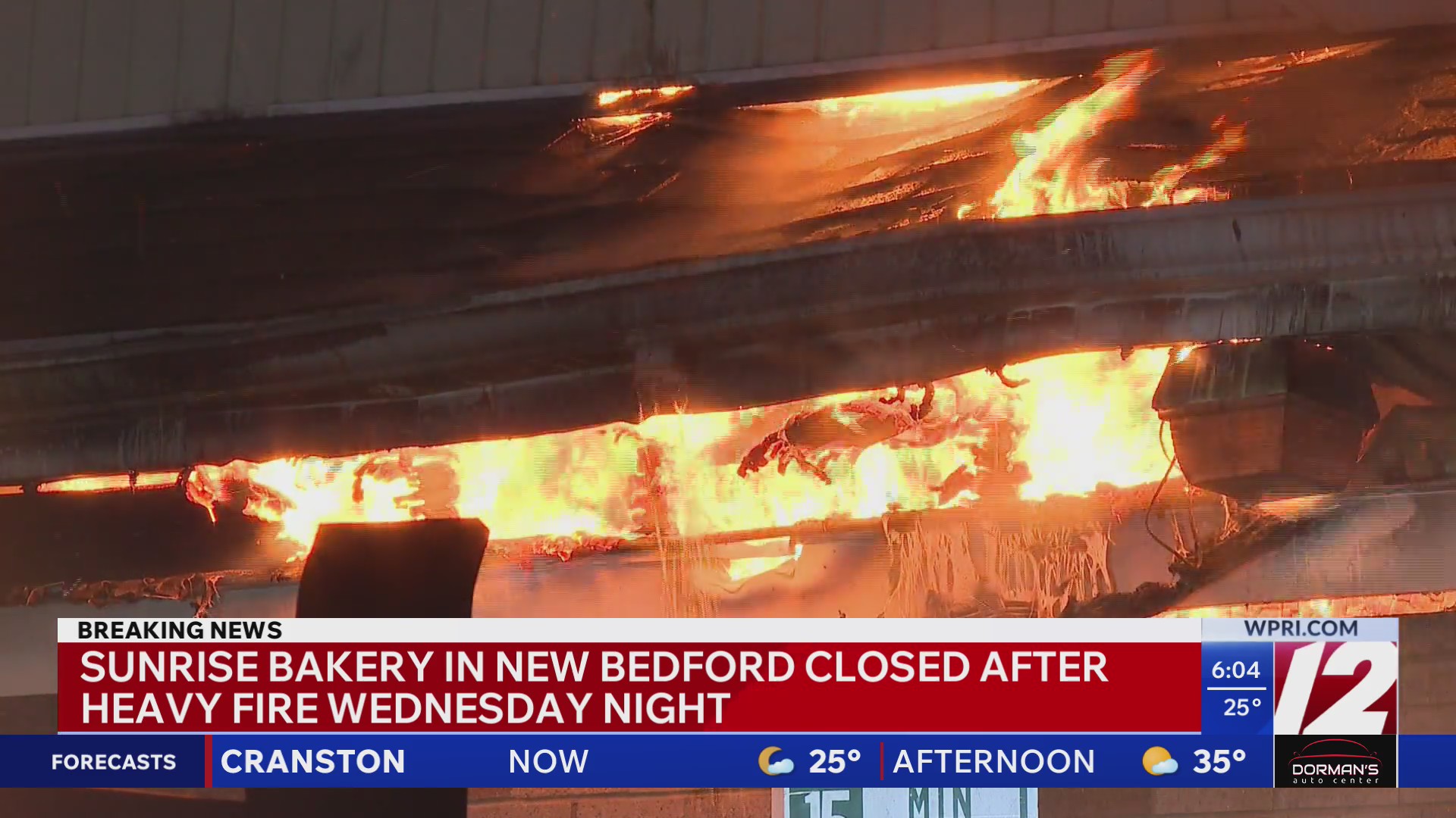 Fire destroys New Bedford bakery – WPRI.com