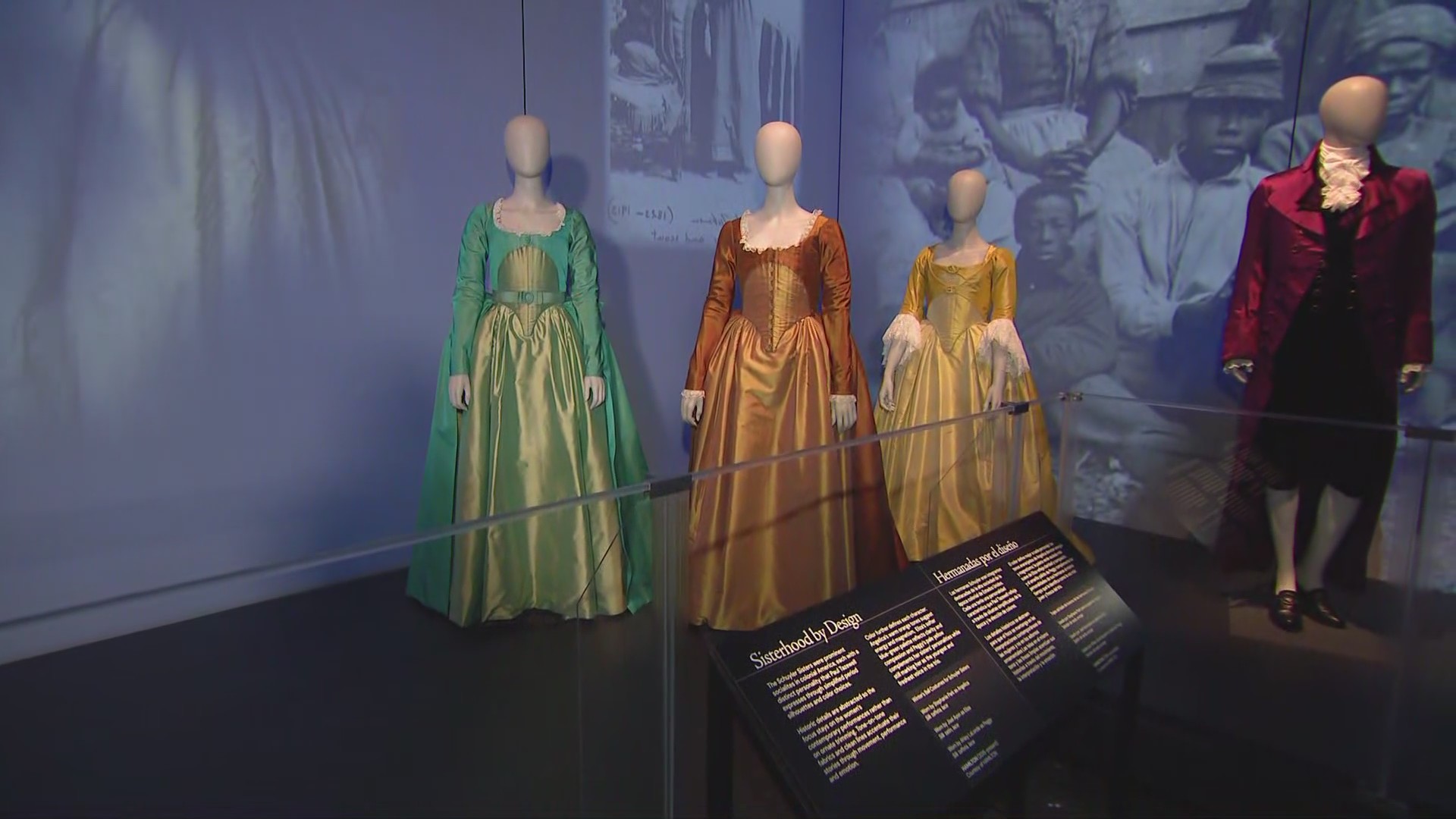 Ana shows some of Paul Tazewell’s costumes from Harriet and Hamilton ...