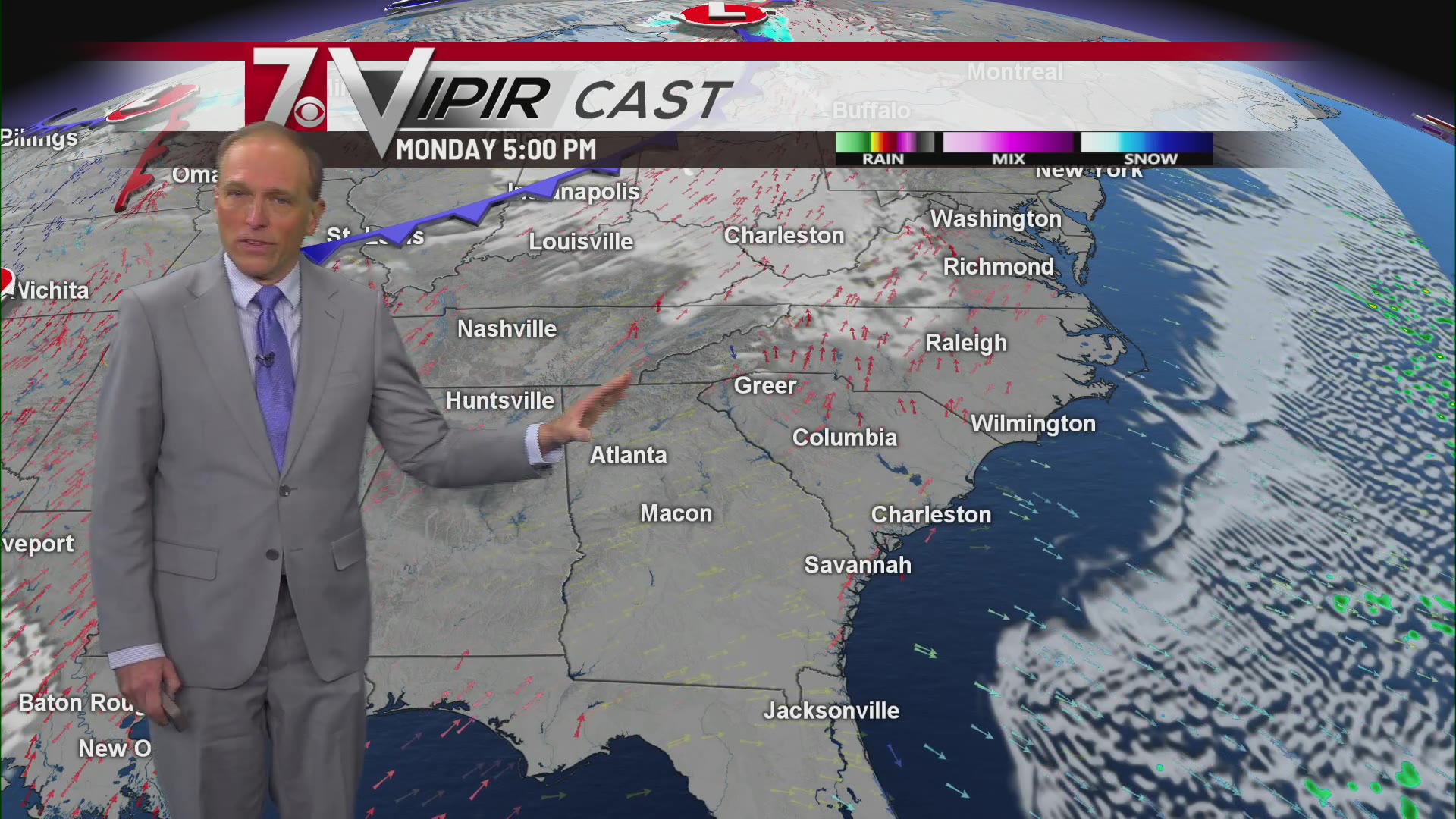 7Weather Monday AM Forecast – WSPA 7NEWS