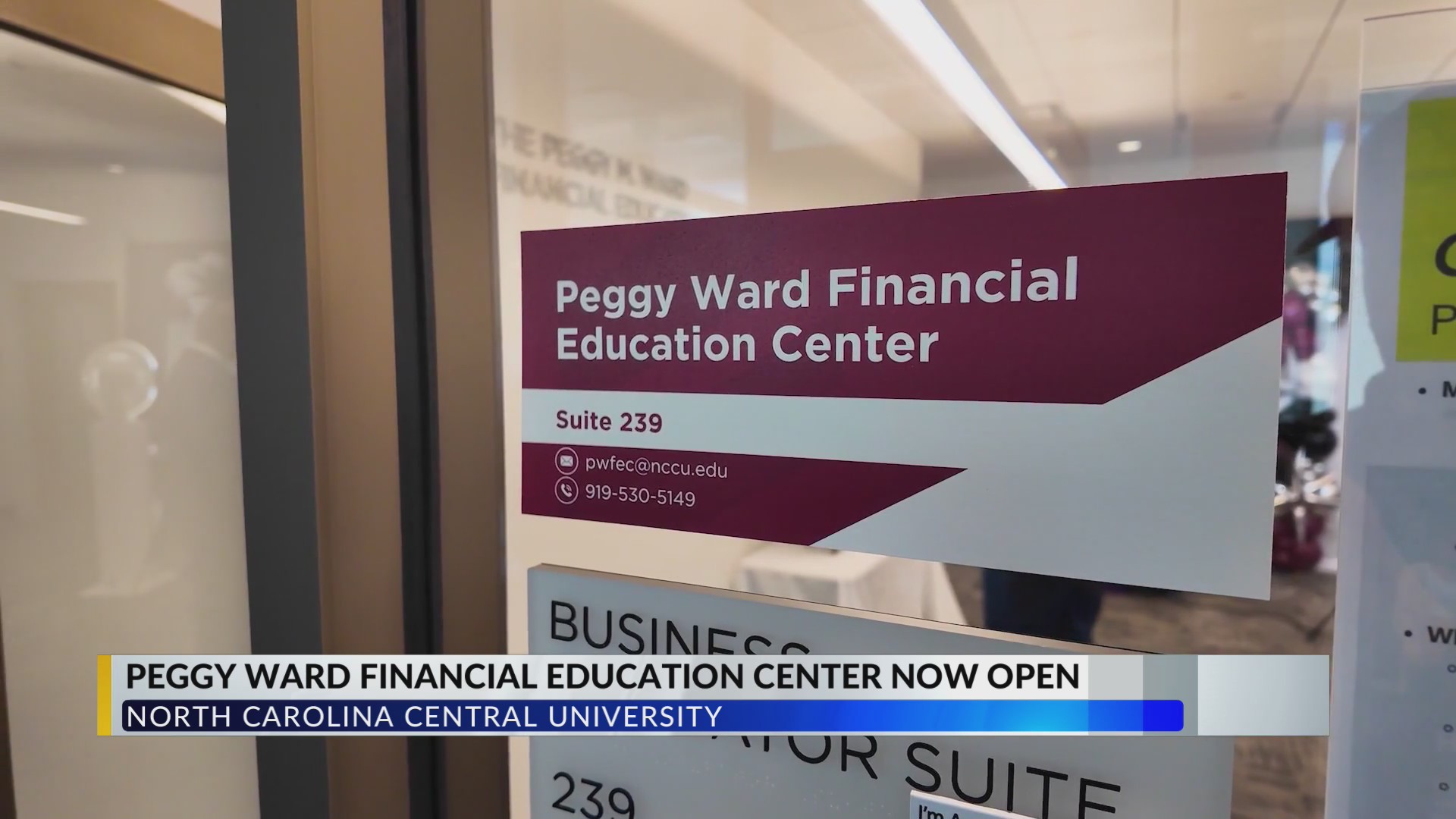 Peggy Ward Financial Education Center now open at North Carolina ...