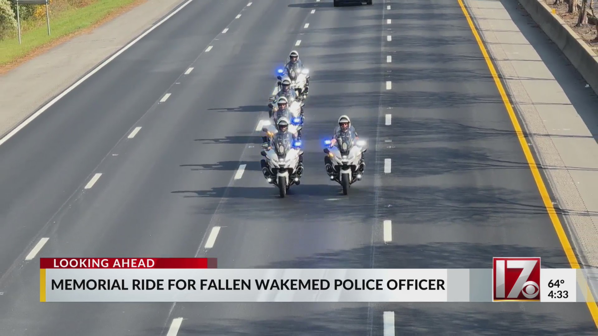 Memorial ride for fallen WakeMed police officer – CBS17.com