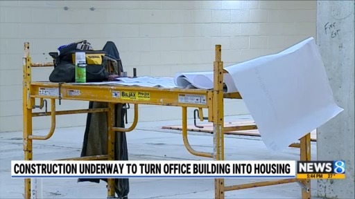 Construction underway to turn office building into housing – WOODTV.com