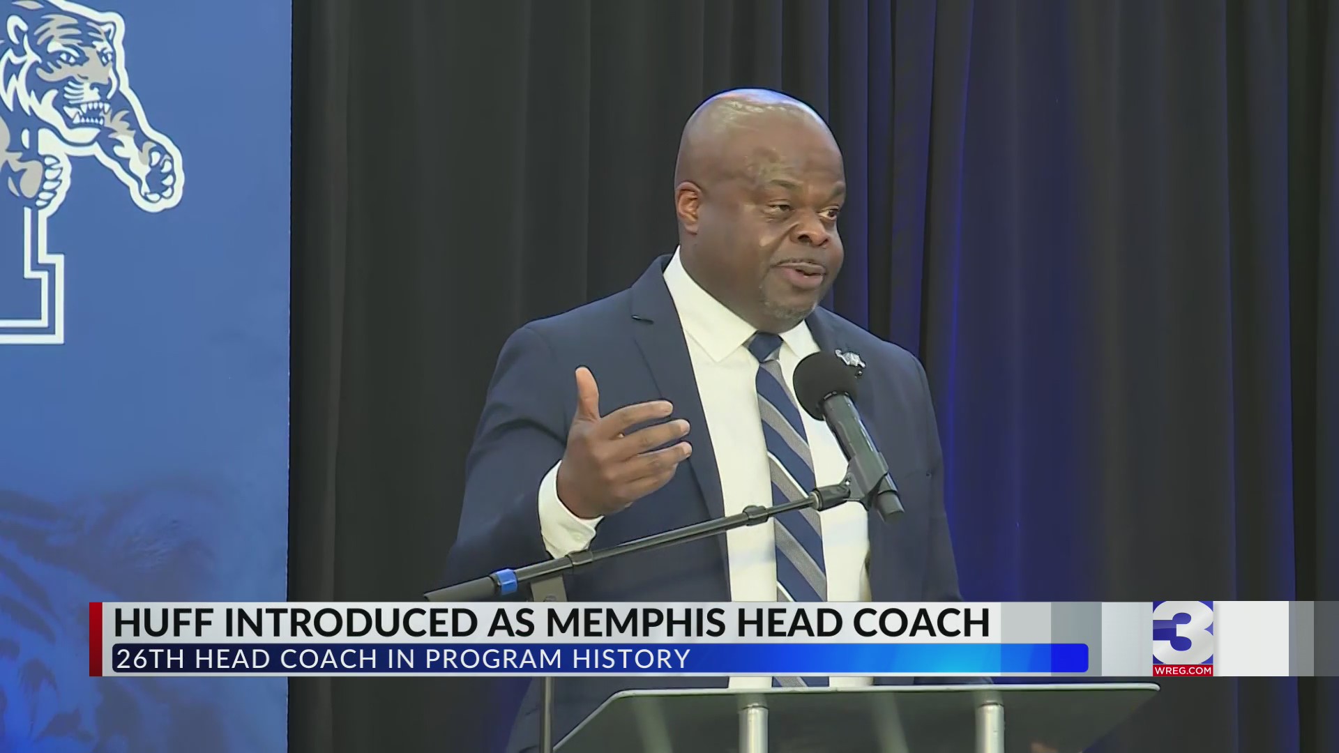 Memphis introduces Charles Huff as Tigers football head coach – WREG.com