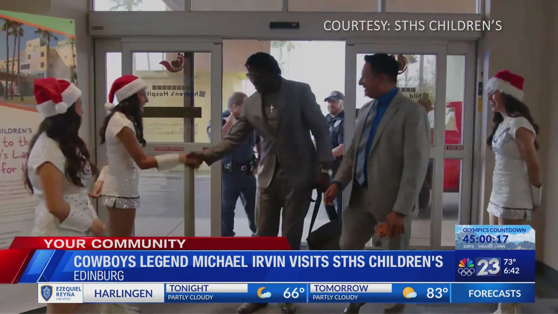Cowboys Legend Michael Irvin Visits STHS Children’s – KVEO-TV