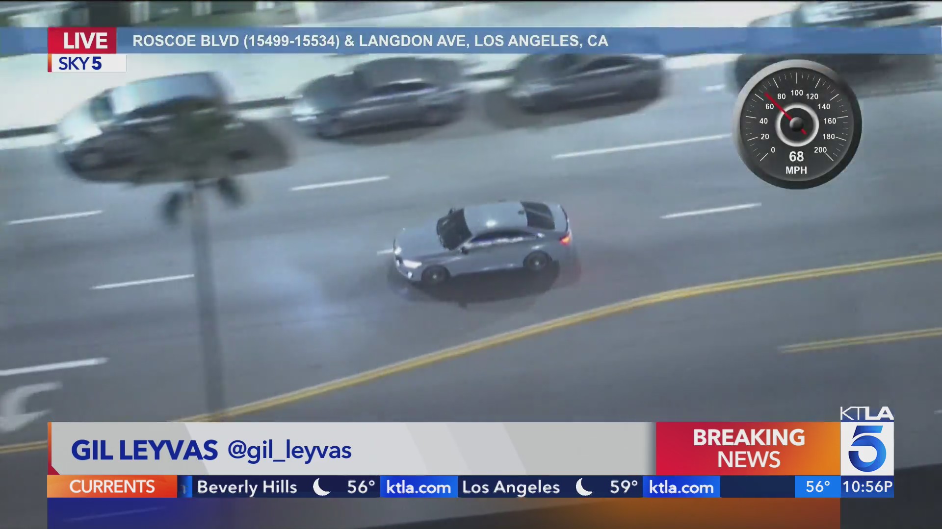 LAPD chases suspected car thief – KTLA