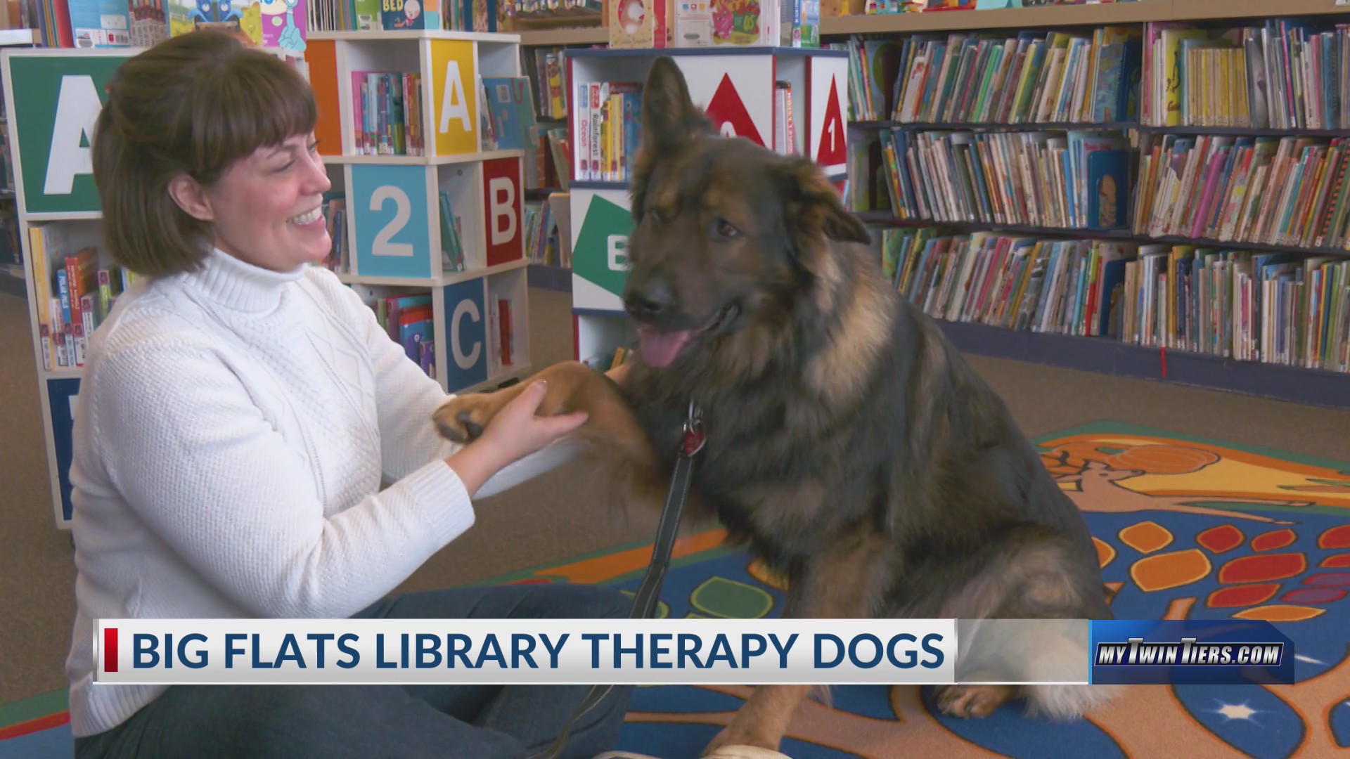 Big Flats Library introduces therapy dogs for emotional support – WETM ...