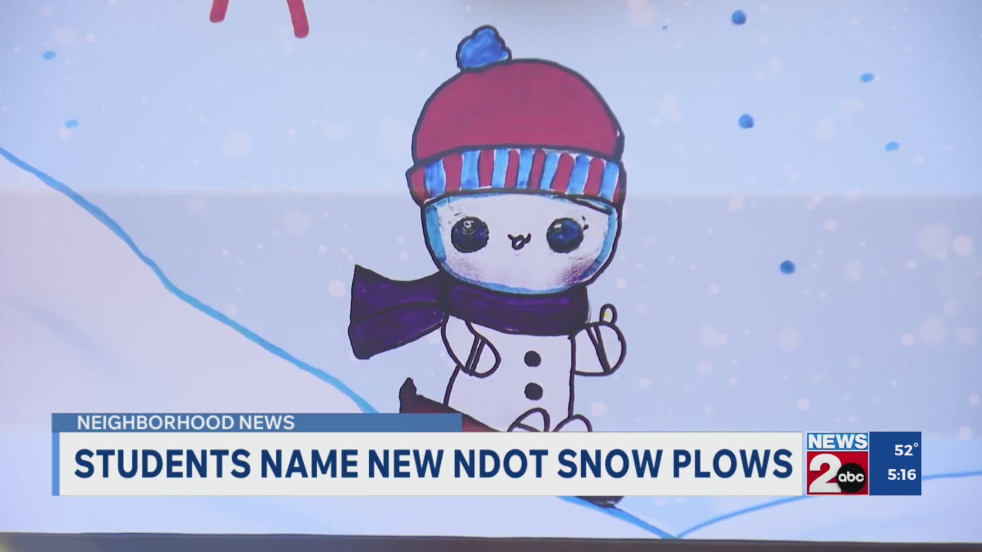 Students name new NDOT snow plows – WKRN News 2