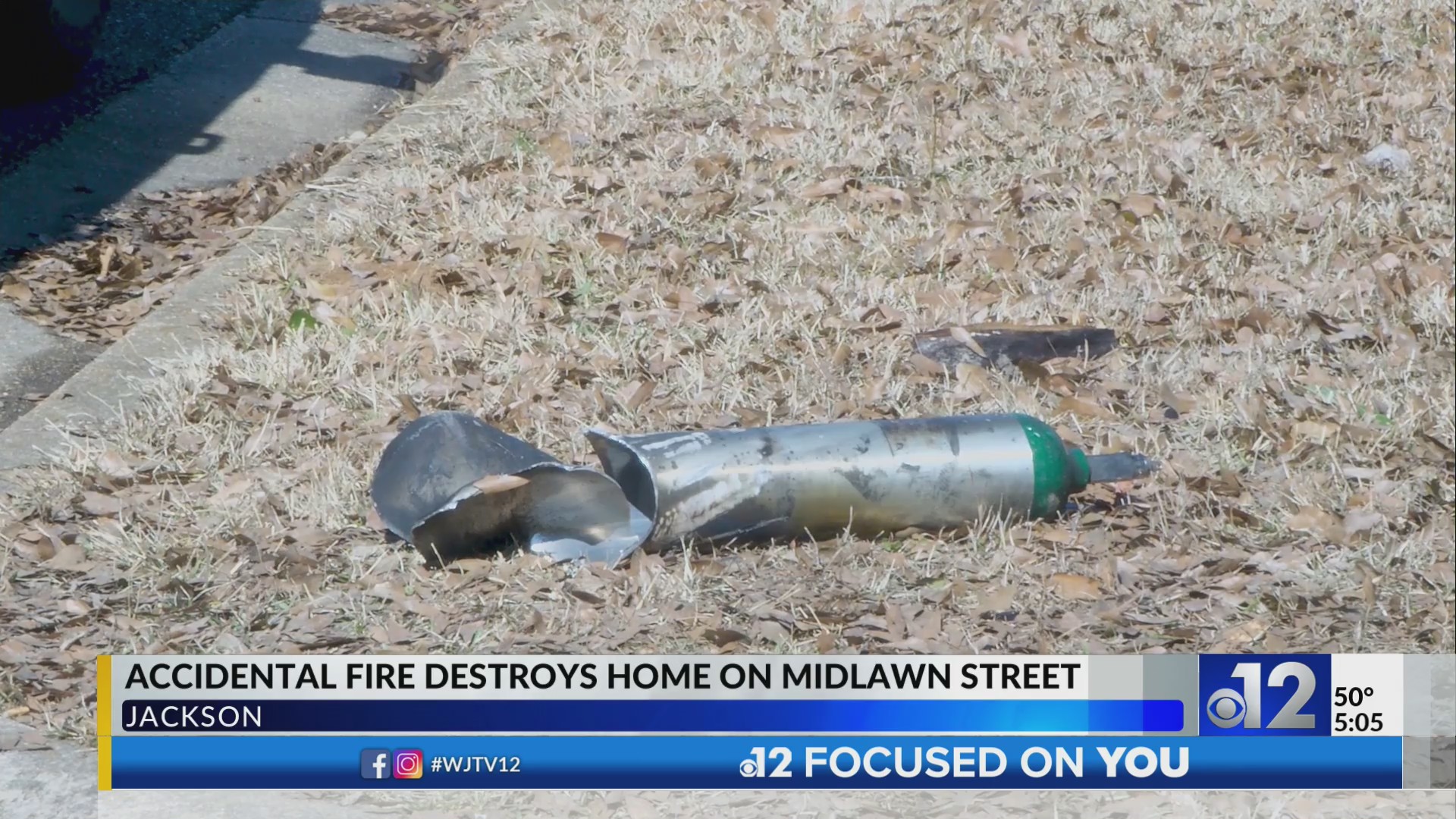 Fire causes oxygen tank to explode in Jackson home – WJTV