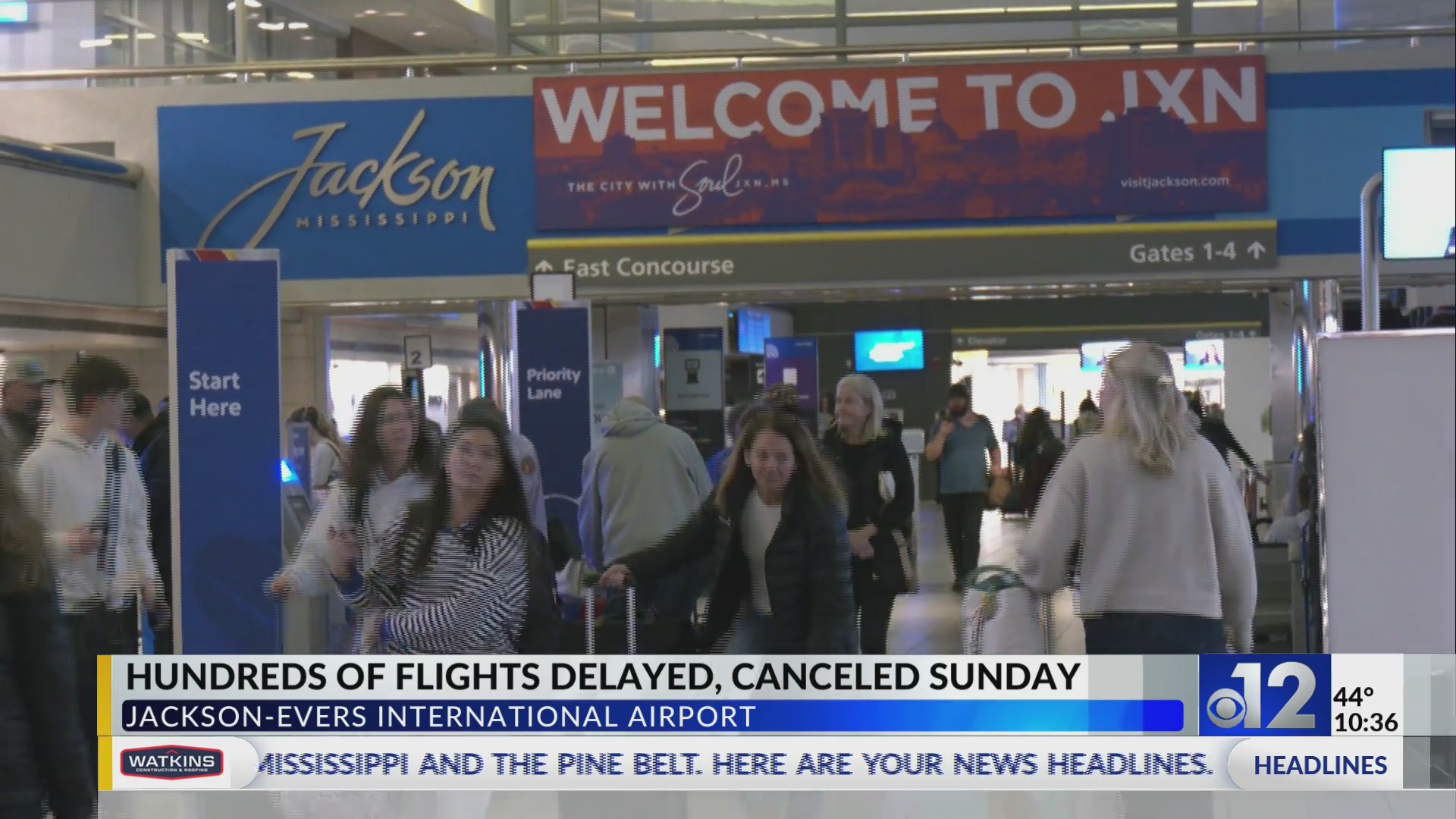 Thanksgiving travel ends with minor delays at Jackson airport – WJTV