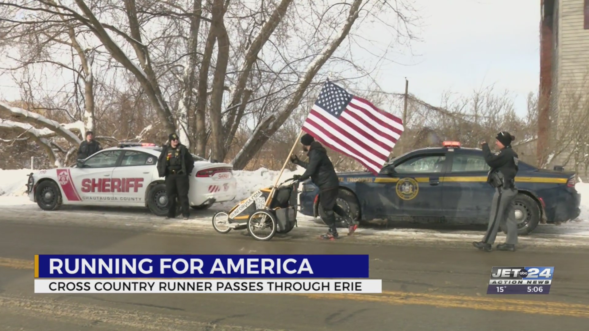 Nashville man with mission to run across the US stops in Erie – WJET ...