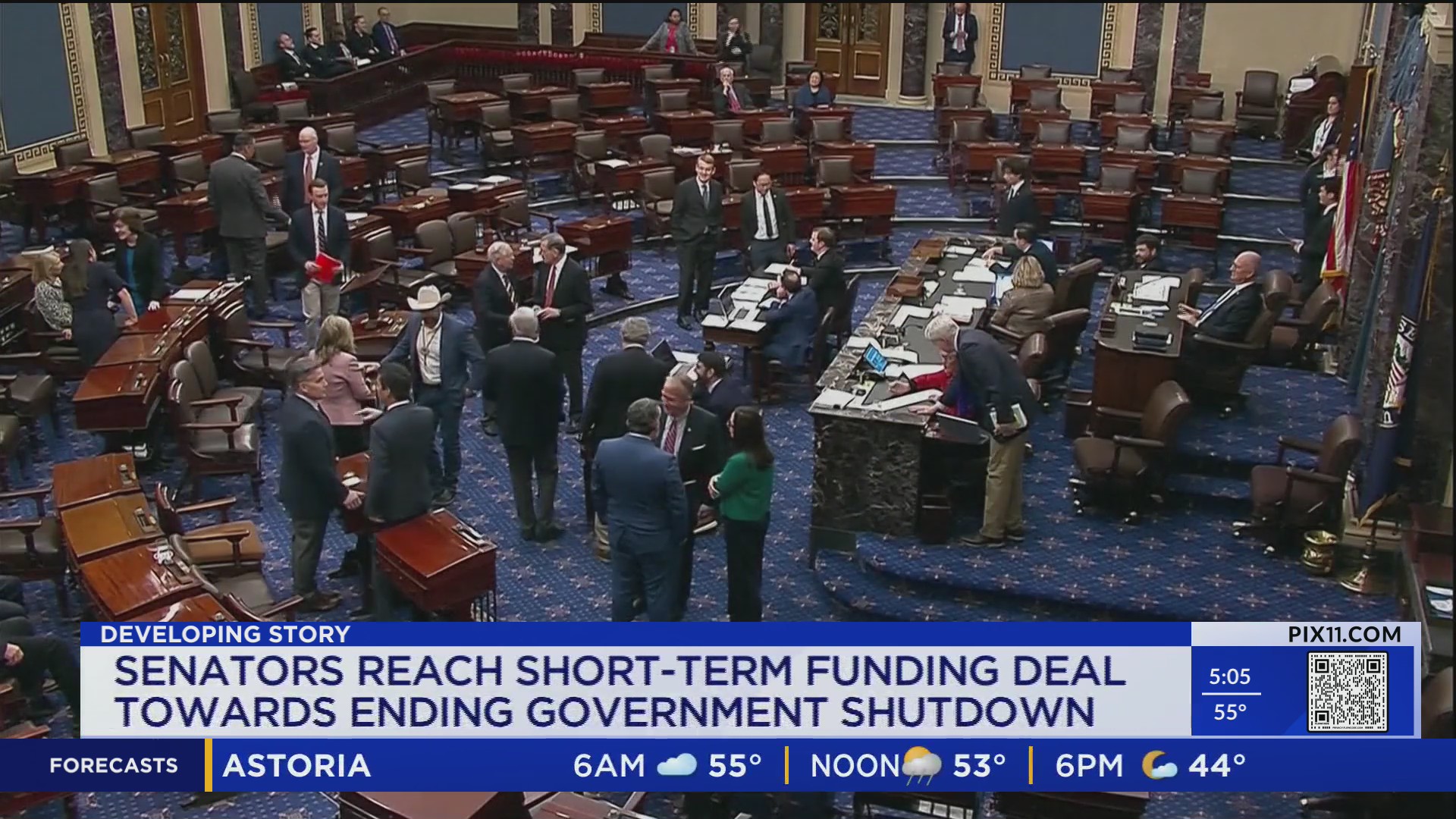 Senate takes first step toward ending the government shutdown – PIX11