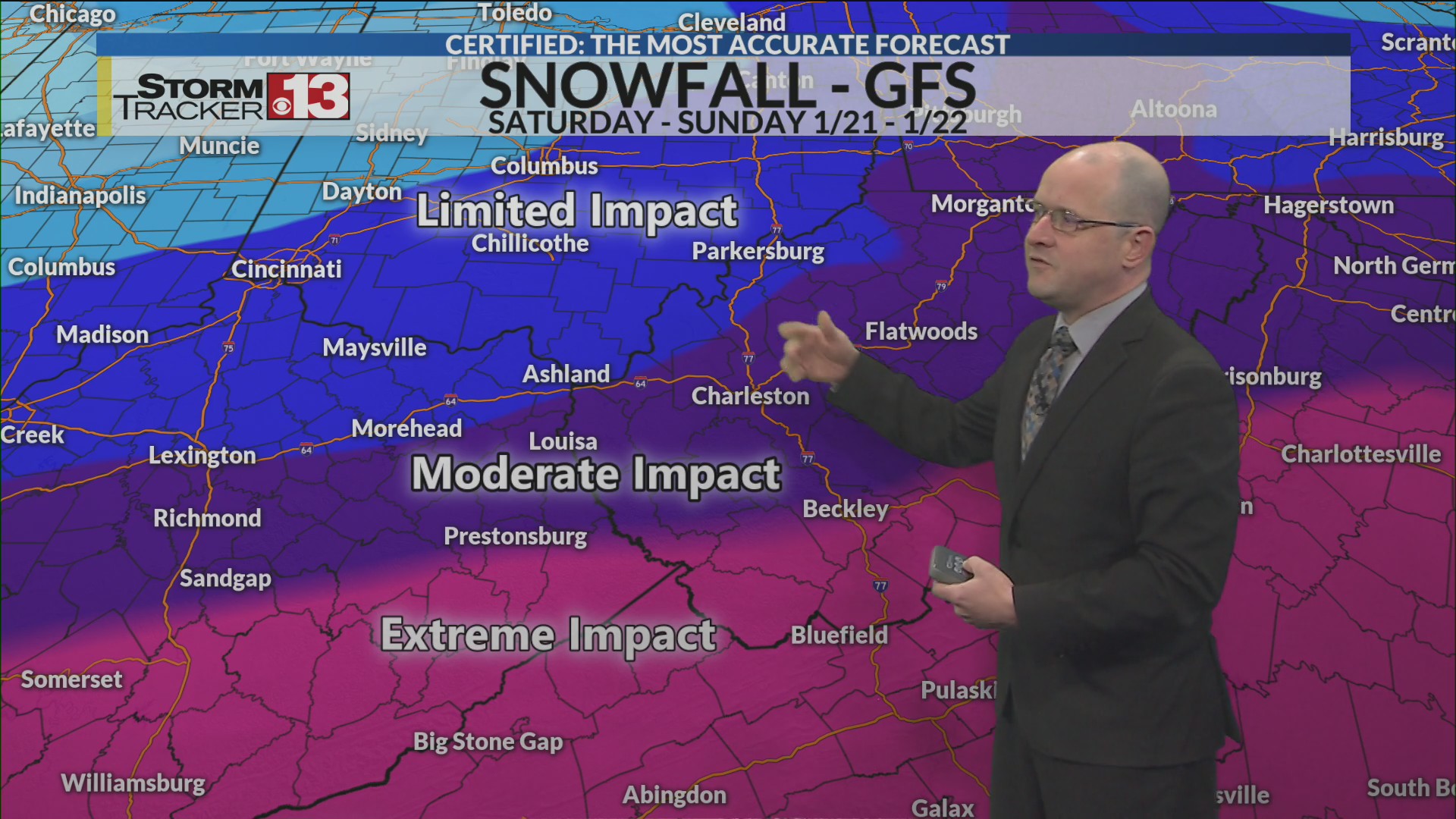 Wednesday rains and winds with weekend snow update – WOWK 13 News