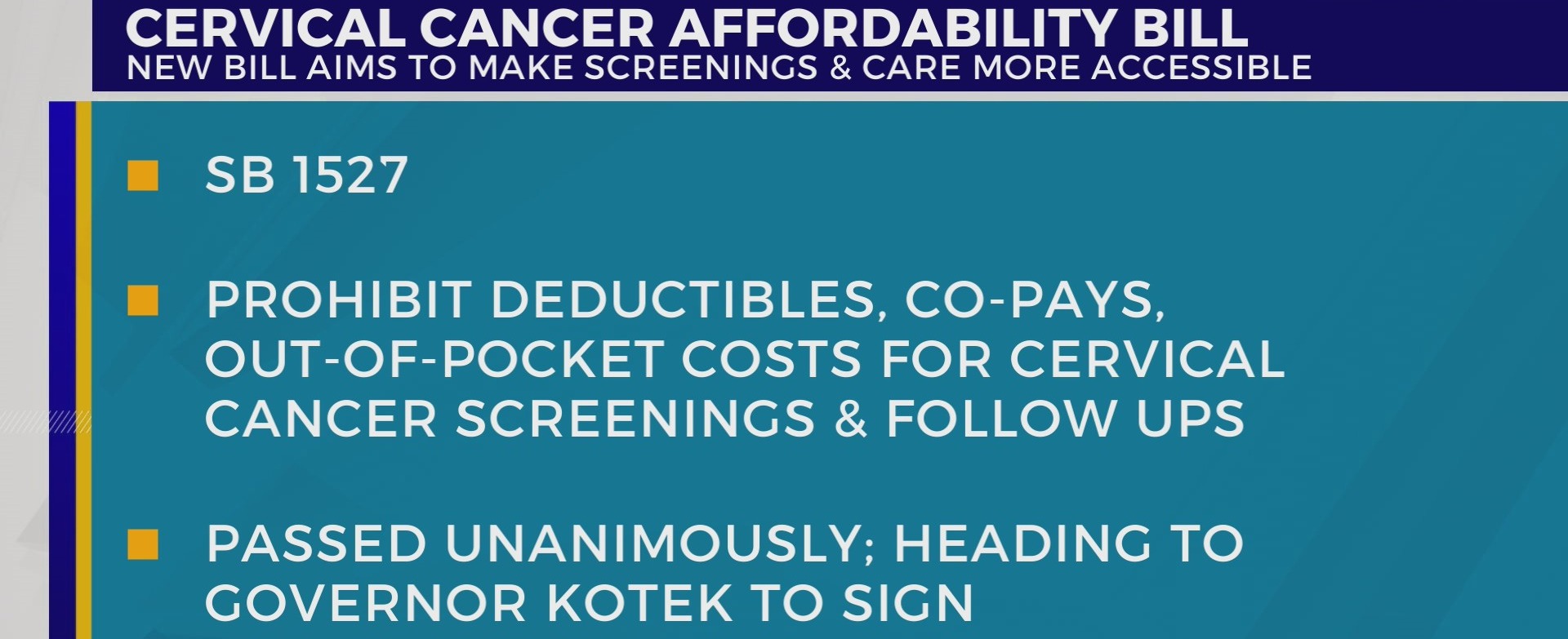 Cervical cancer affordability bill passes the Oregon legislature – KOIN.com